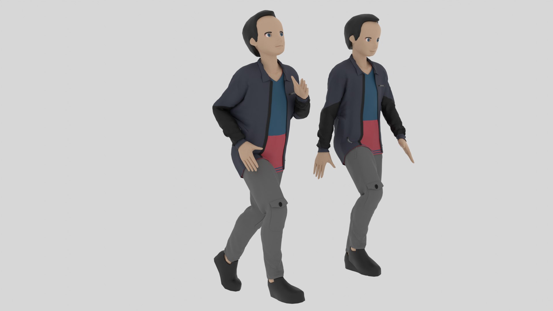 3D Cartoon Character Walking And Running Animation - TurboSquid 2004012