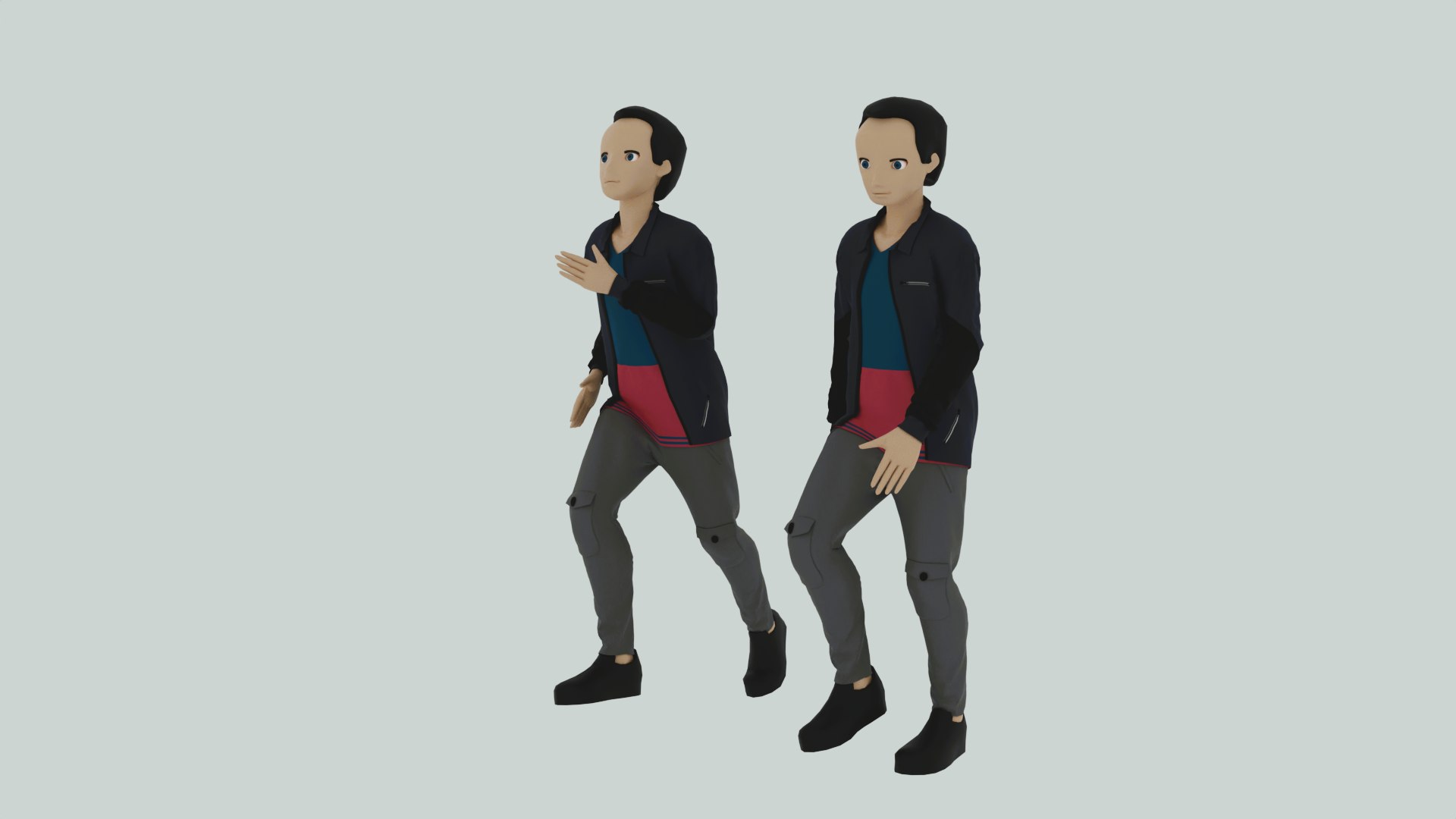 3D Cartoon Character Walking And Running Animation - TurboSquid 2004012