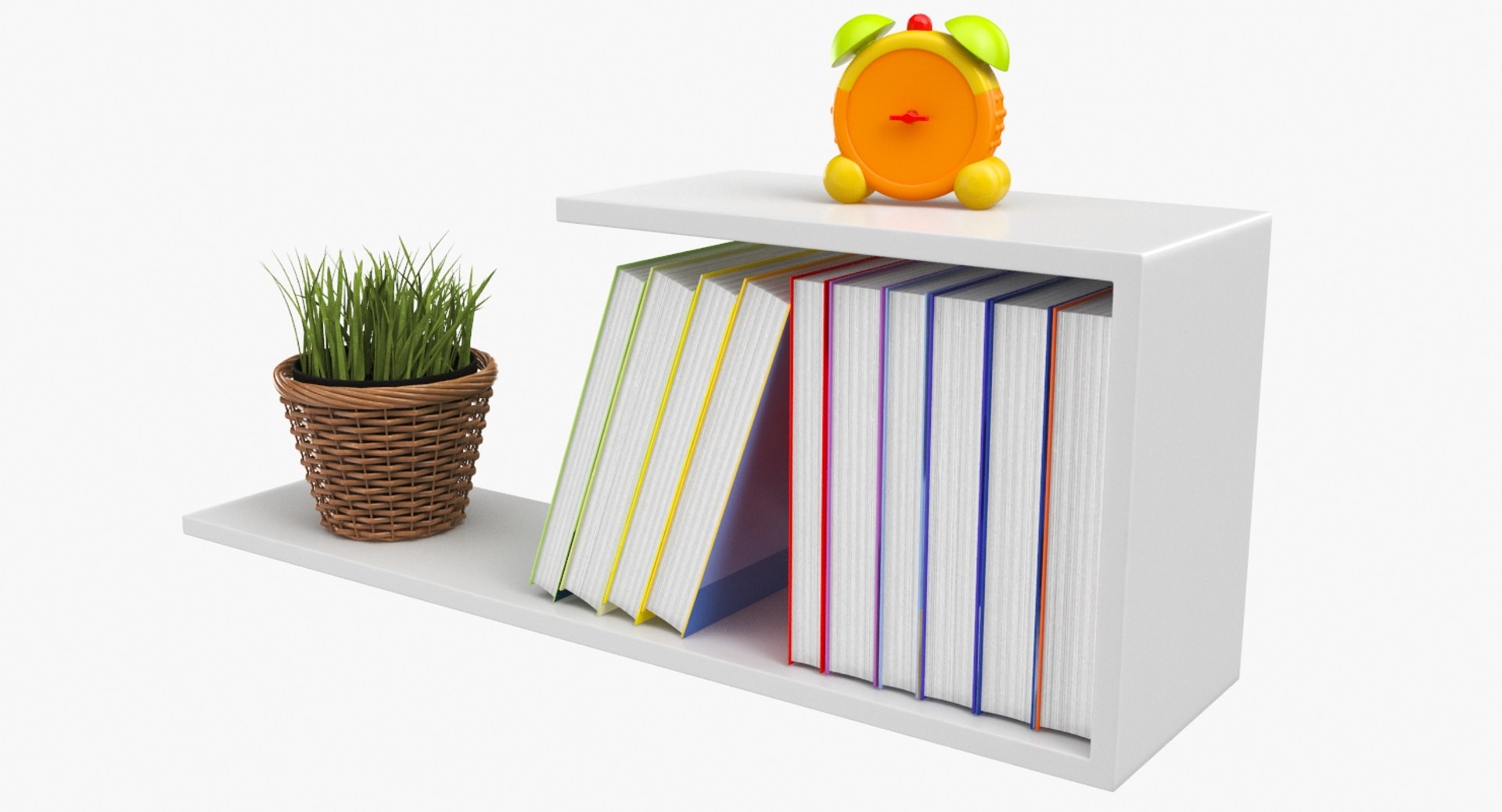 Real Modern Shelf Model - TurboSquid 1415920