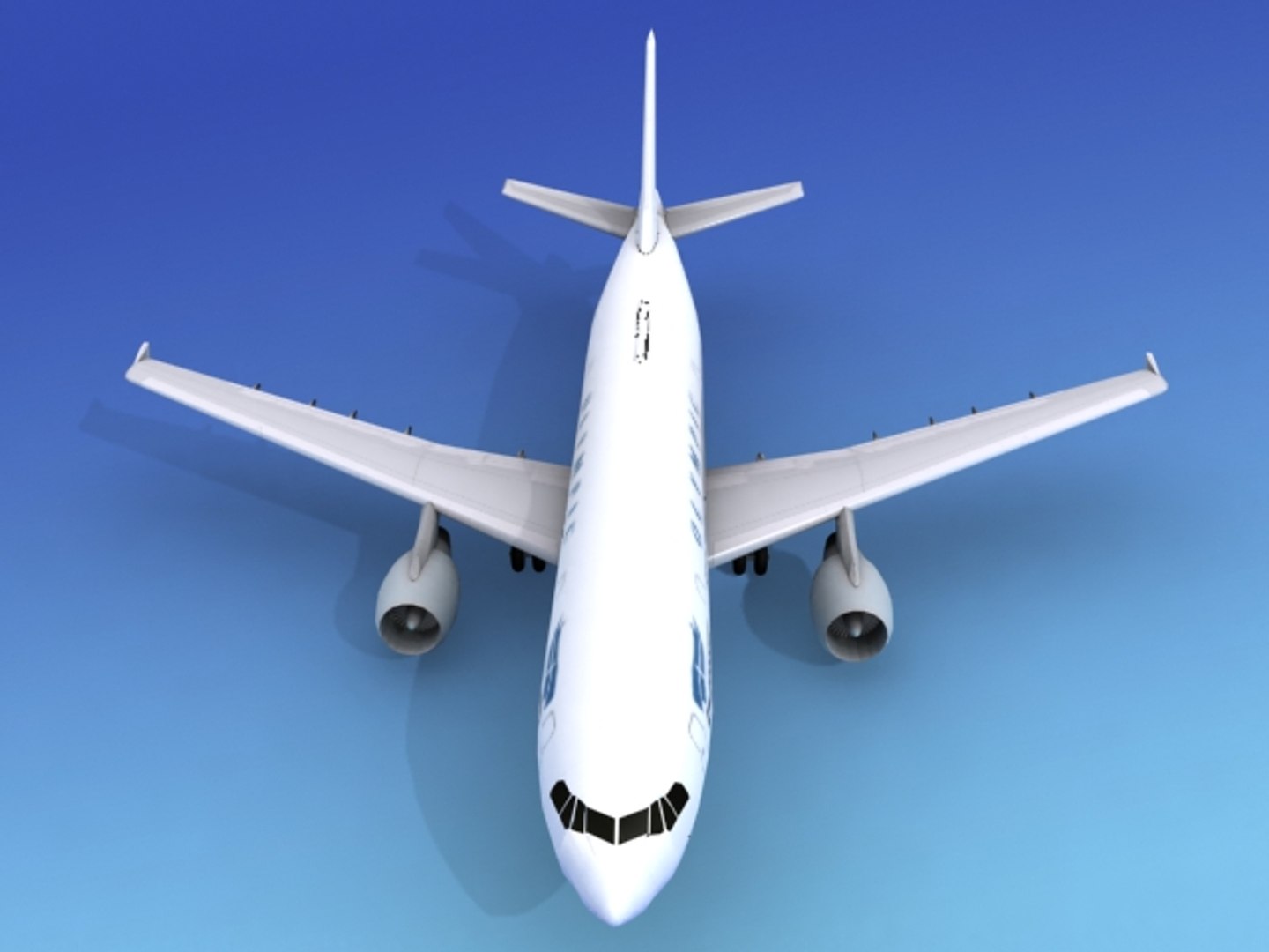 Airline Airbus A300 3d Model