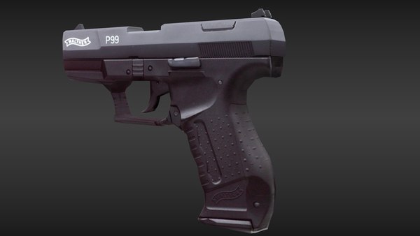3d model walther p99 pistol