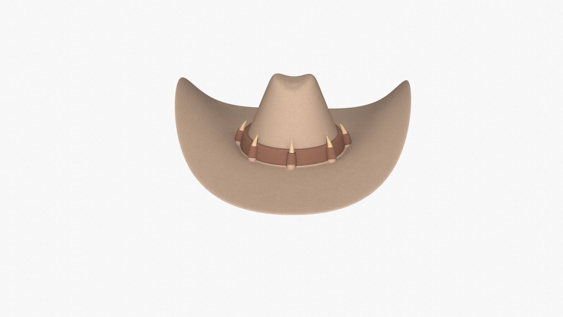 Cartoon Cowboy Hat With Teeth 3D - TurboSquid 2241386