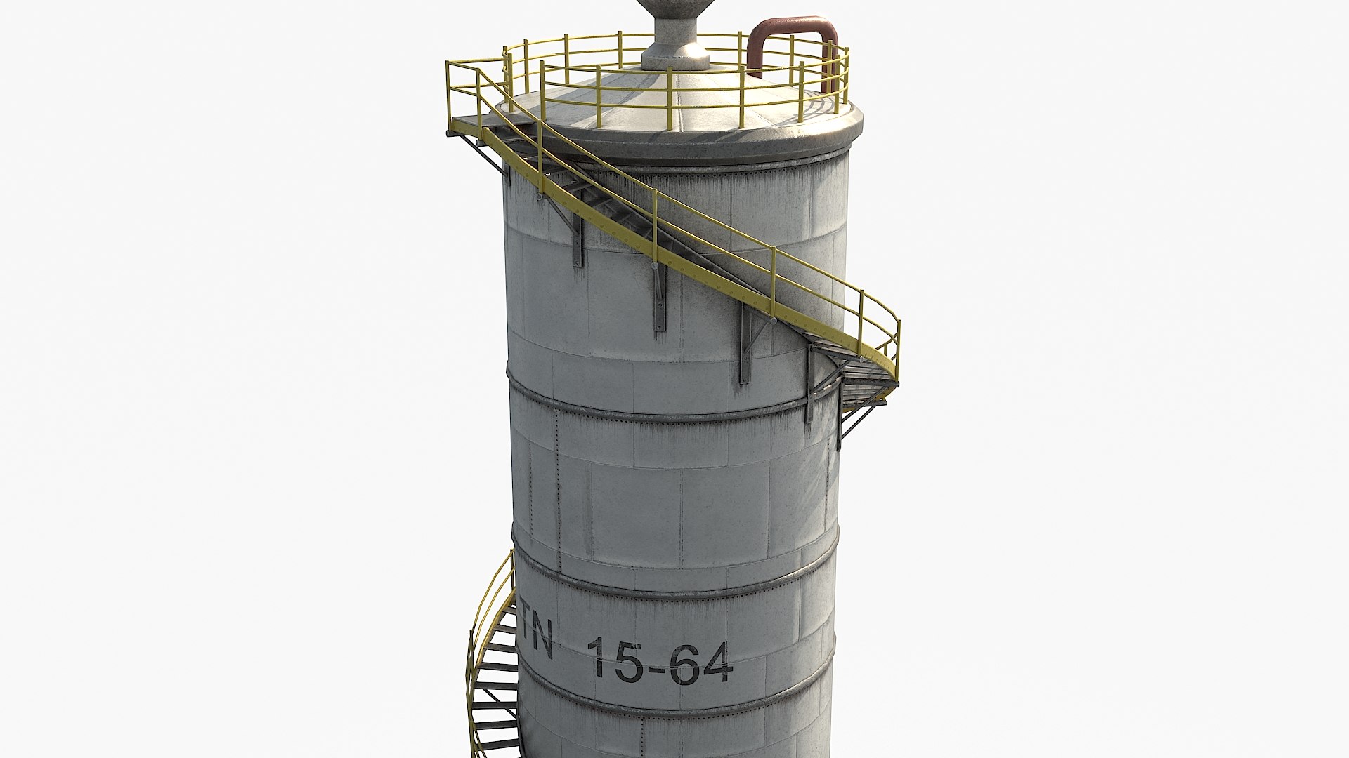 Oil Storage Tank V2 3D Model - TurboSquid 2374737