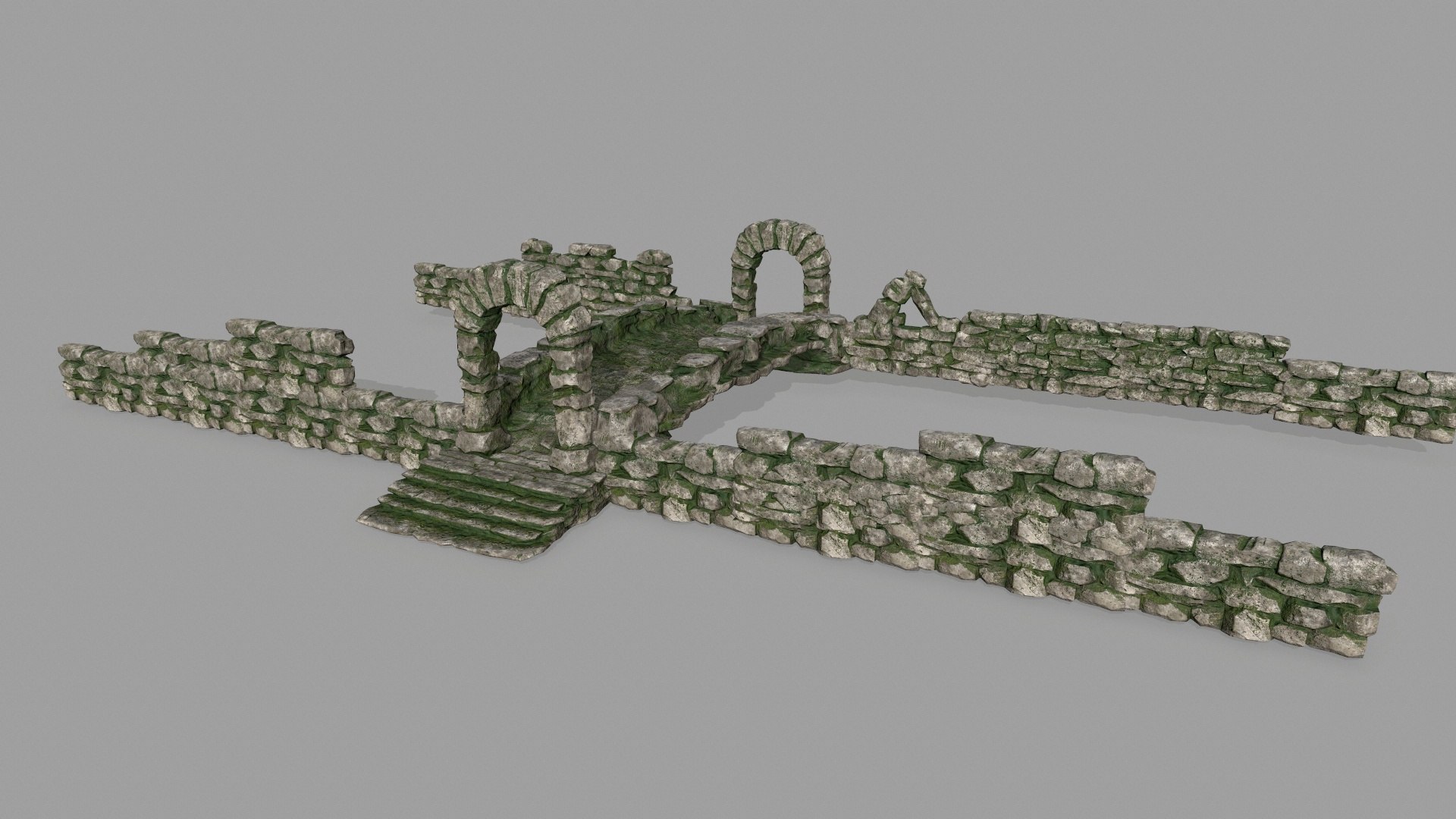 Wall Door Bridge 3D Model - TurboSquid 1327388