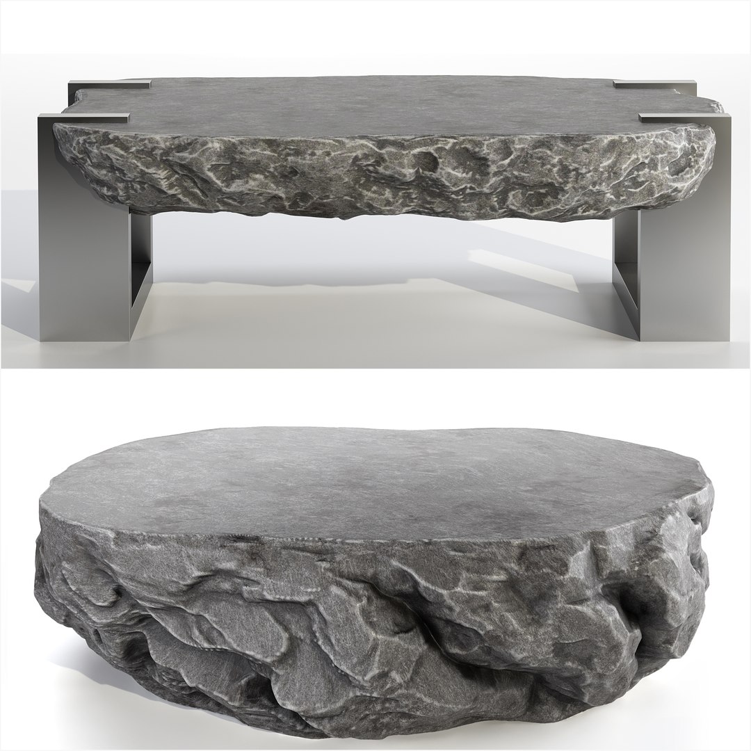 Rock Wooden tables model - TurboSquid 2026316