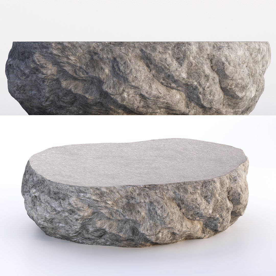 Rock Wooden Tables Model - TurboSquid 2026316