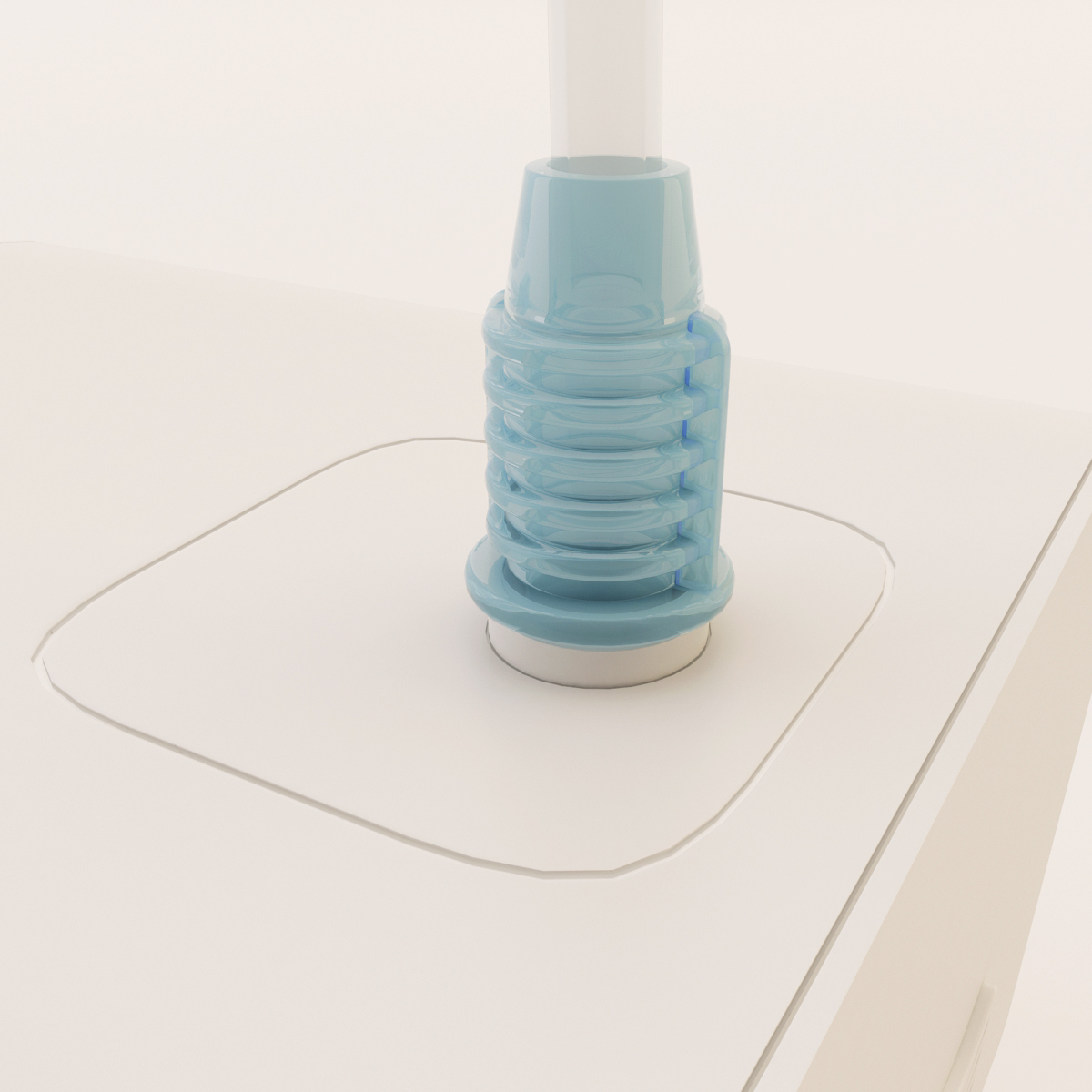 inhalation therapy hose 3d model