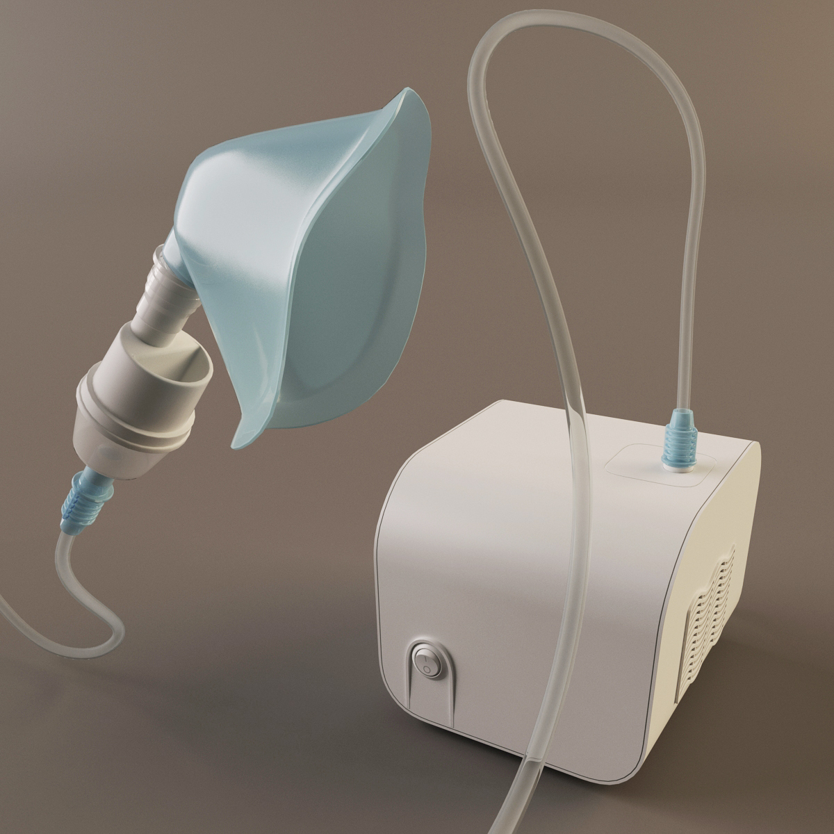 inhalation therapy hose 3d model