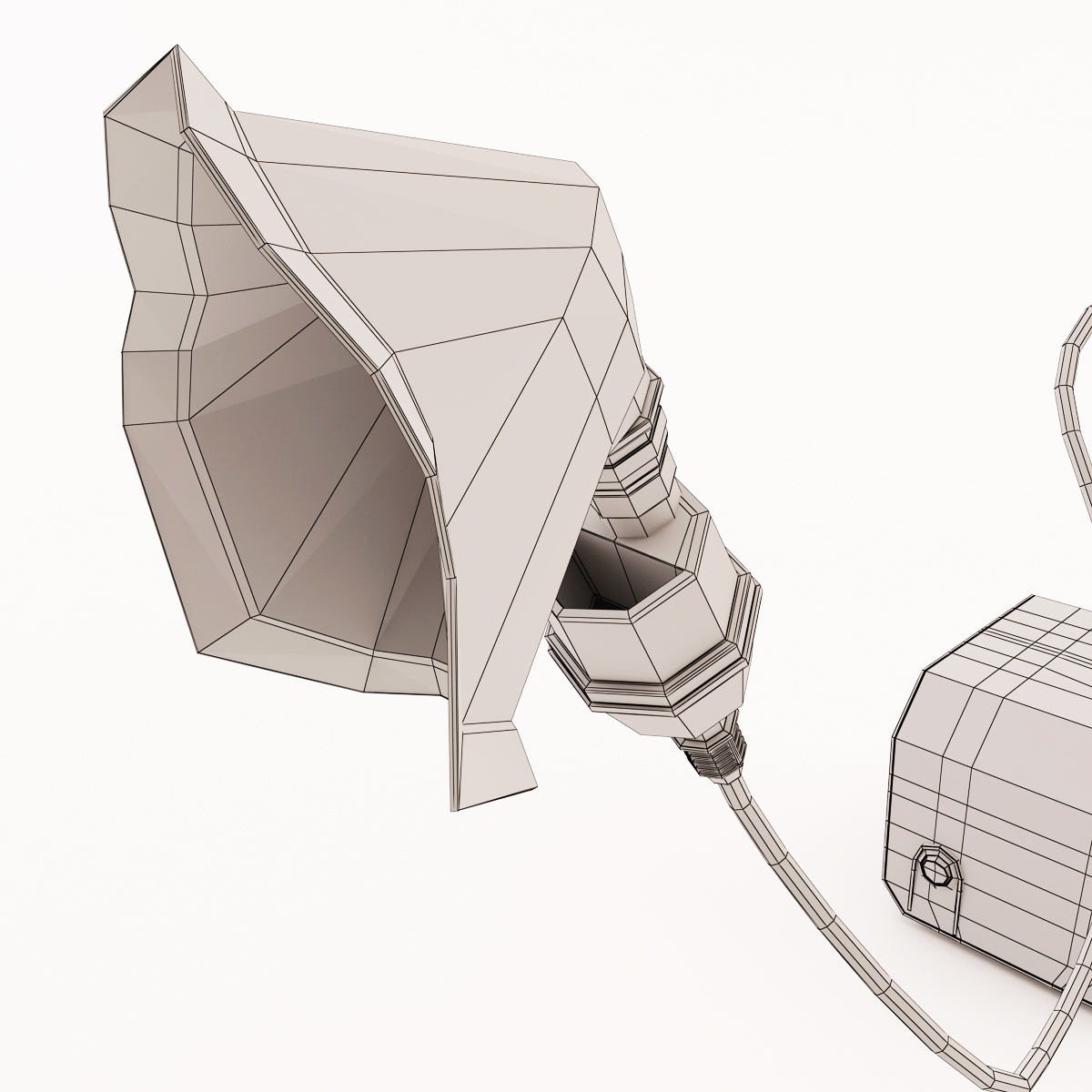 inhalation therapy hose 3d model