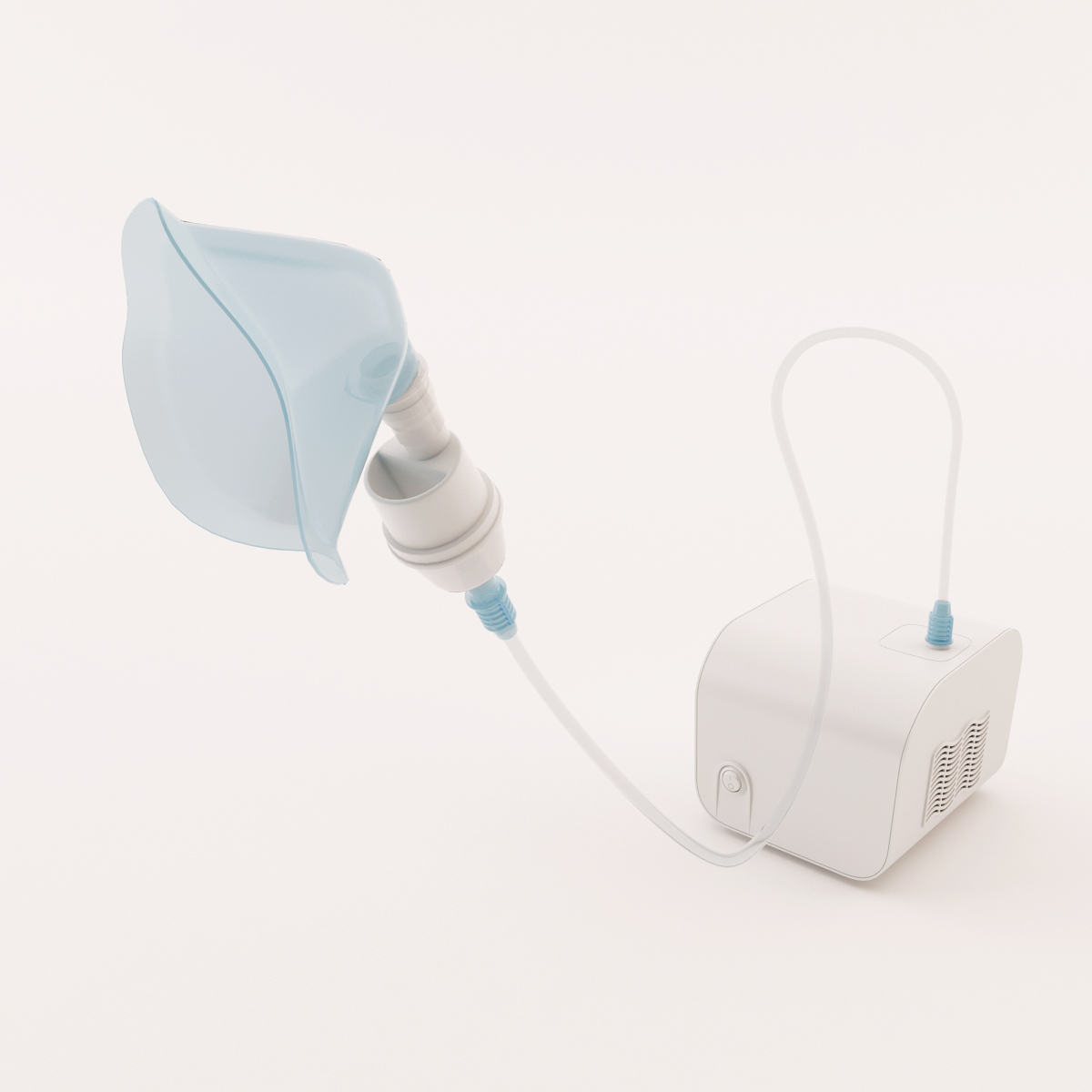 inhalation therapy hose 3d model