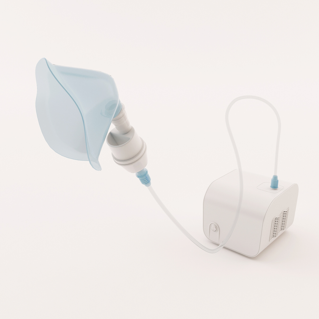 inhalation therapy hose 3d model