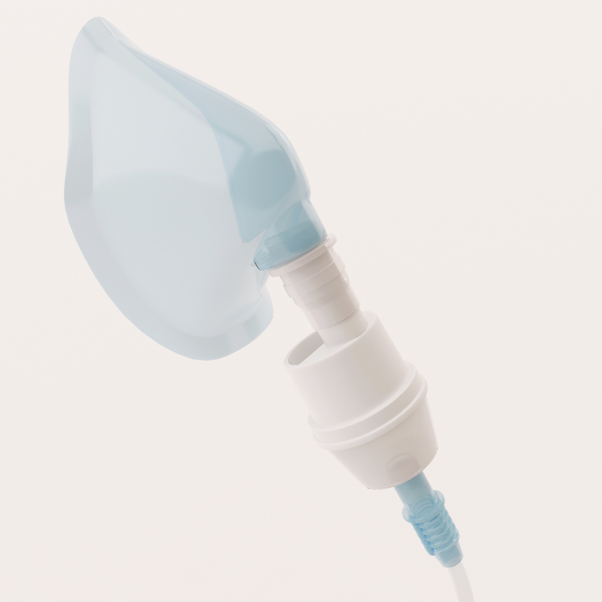 inhalation therapy hose 3d model