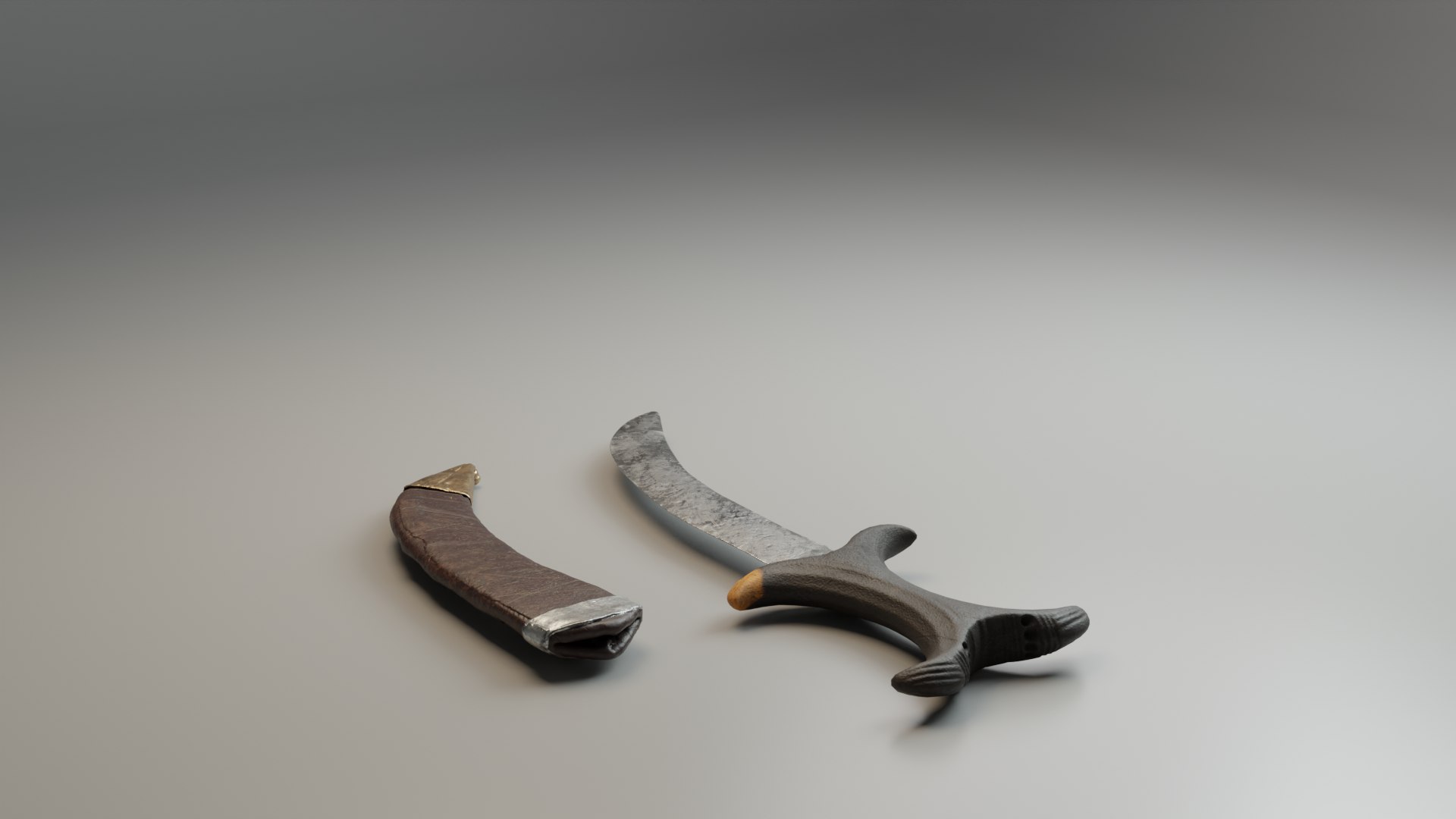 3D Curved African bush knife - TurboSquid 1744787