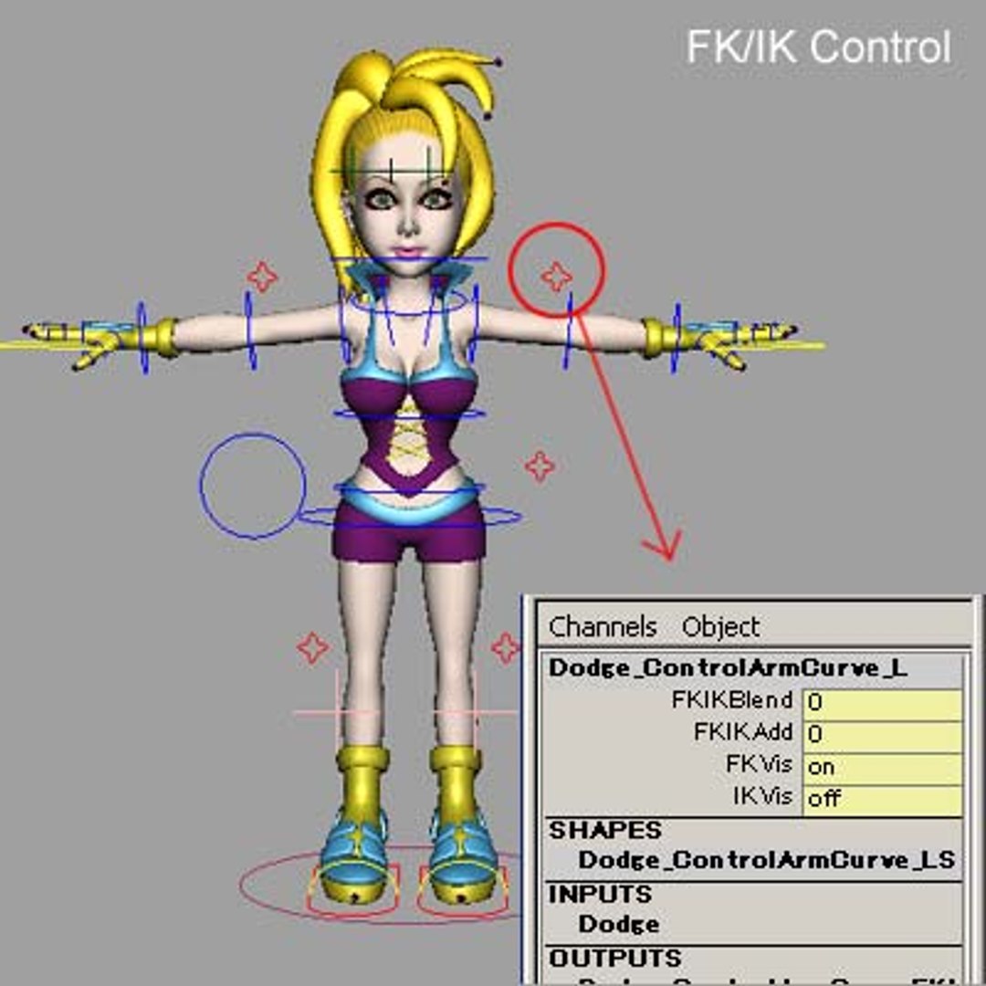 dodge character 3d model