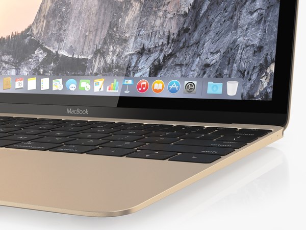 new macbook 12-inch 2015 3d model