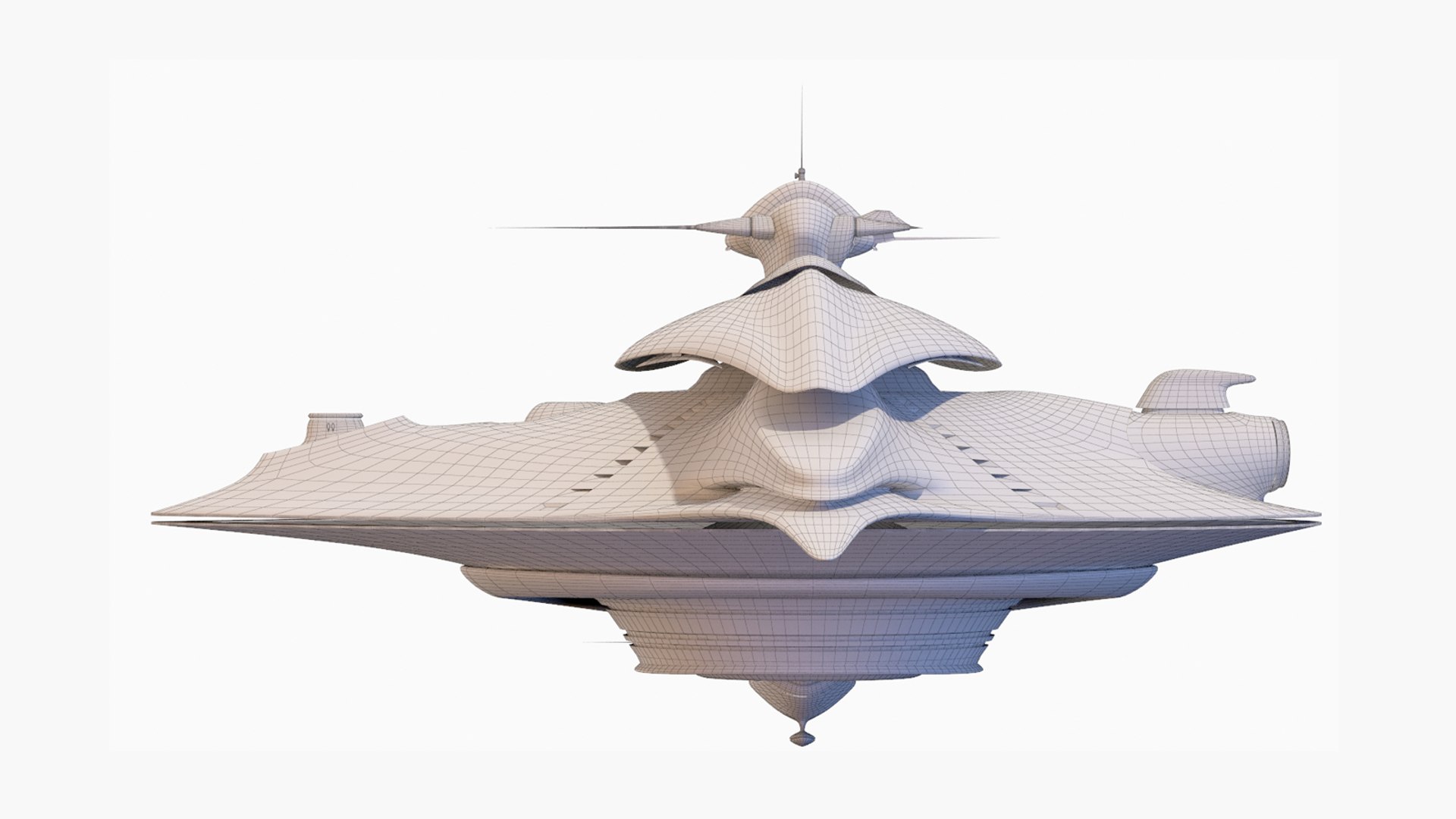 3d Model Sci-fi Mothership Ship