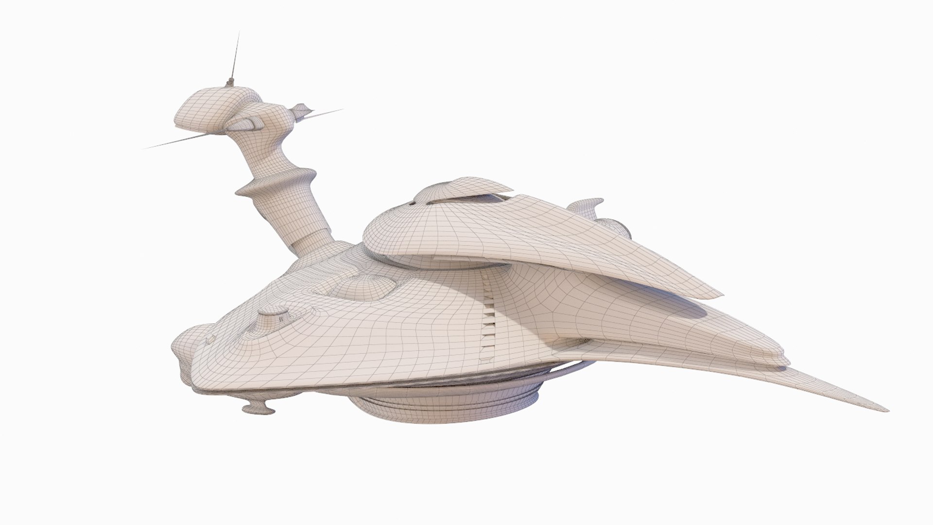 3d Model Sci-fi Mothership Ship