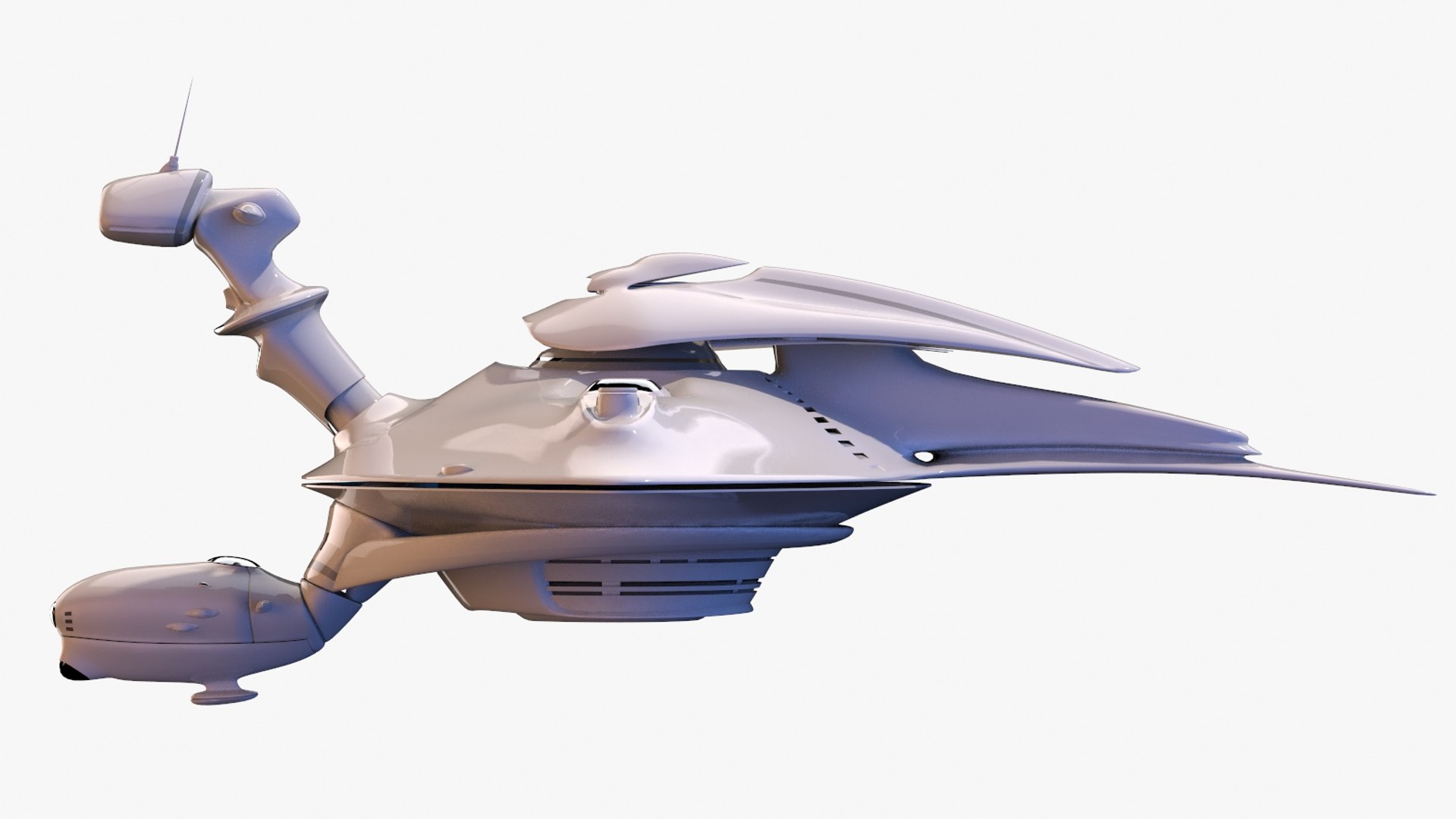 3d Model Sci-fi Mothership Ship