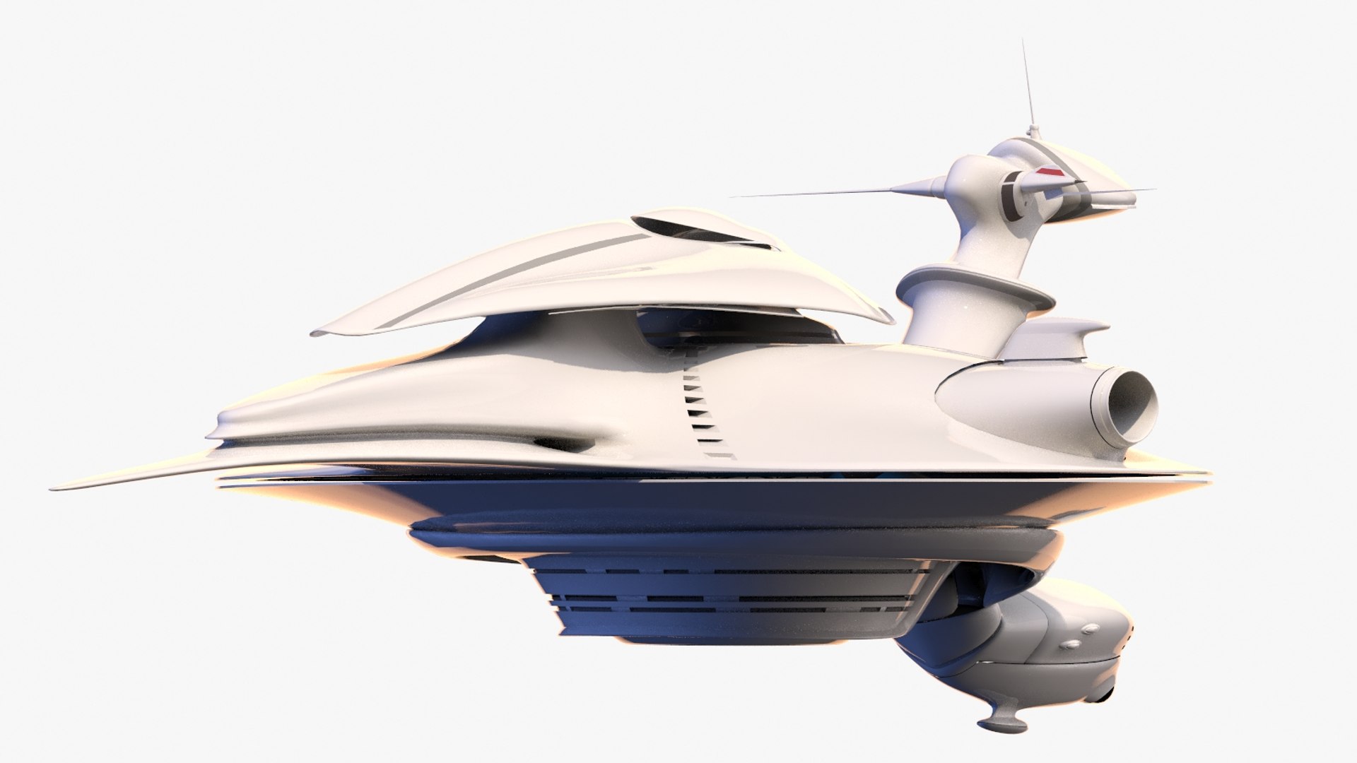 3d Model Sci-fi Mothership Ship