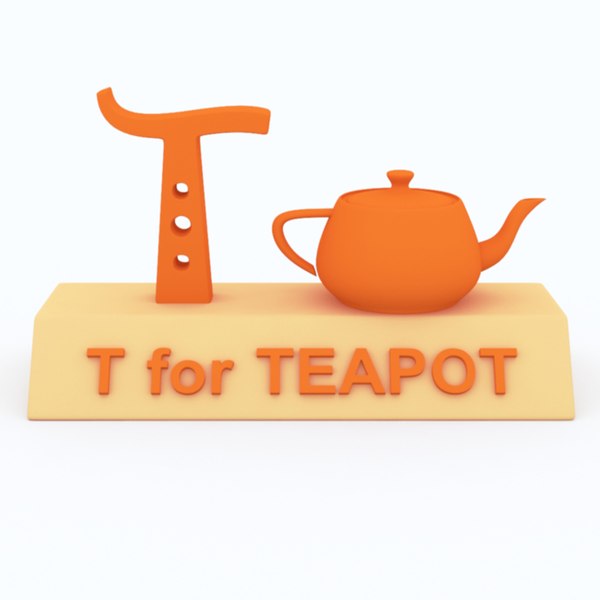T teapot model - TurboSquid 1694249
