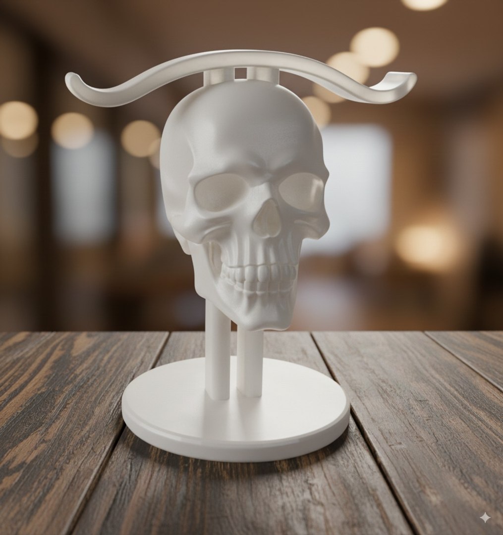 3D Skull Headphone Stand 3d Print Model - TurboSquid 2457296