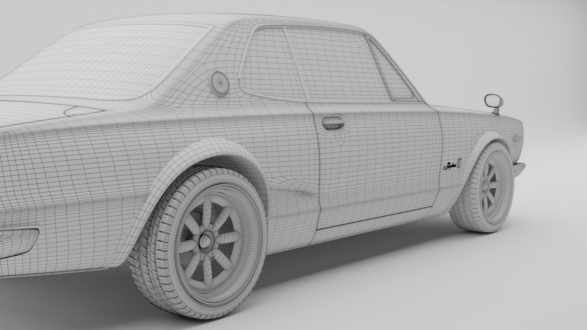 Nissan-skyline-1968 3D - TurboSquid 1812523