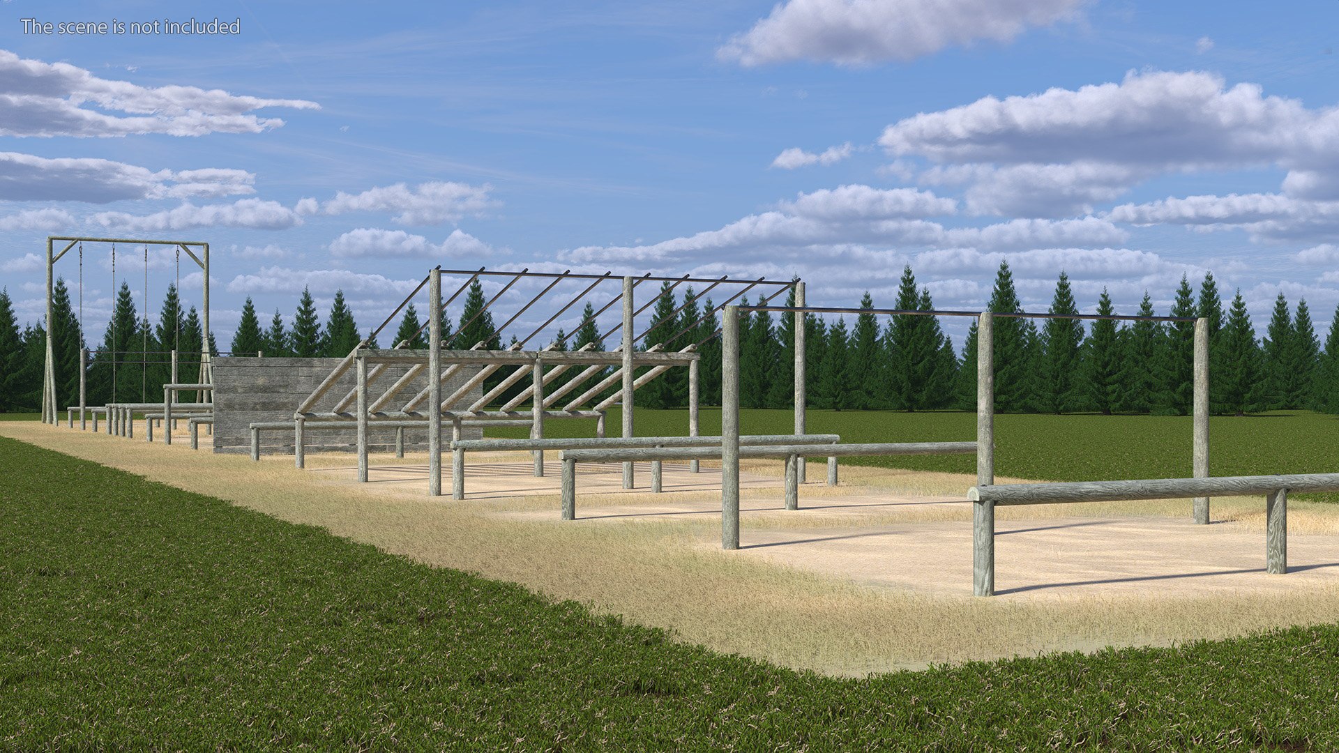 Military Obstacle Course Old Fur 3D - TurboSquid 2234703