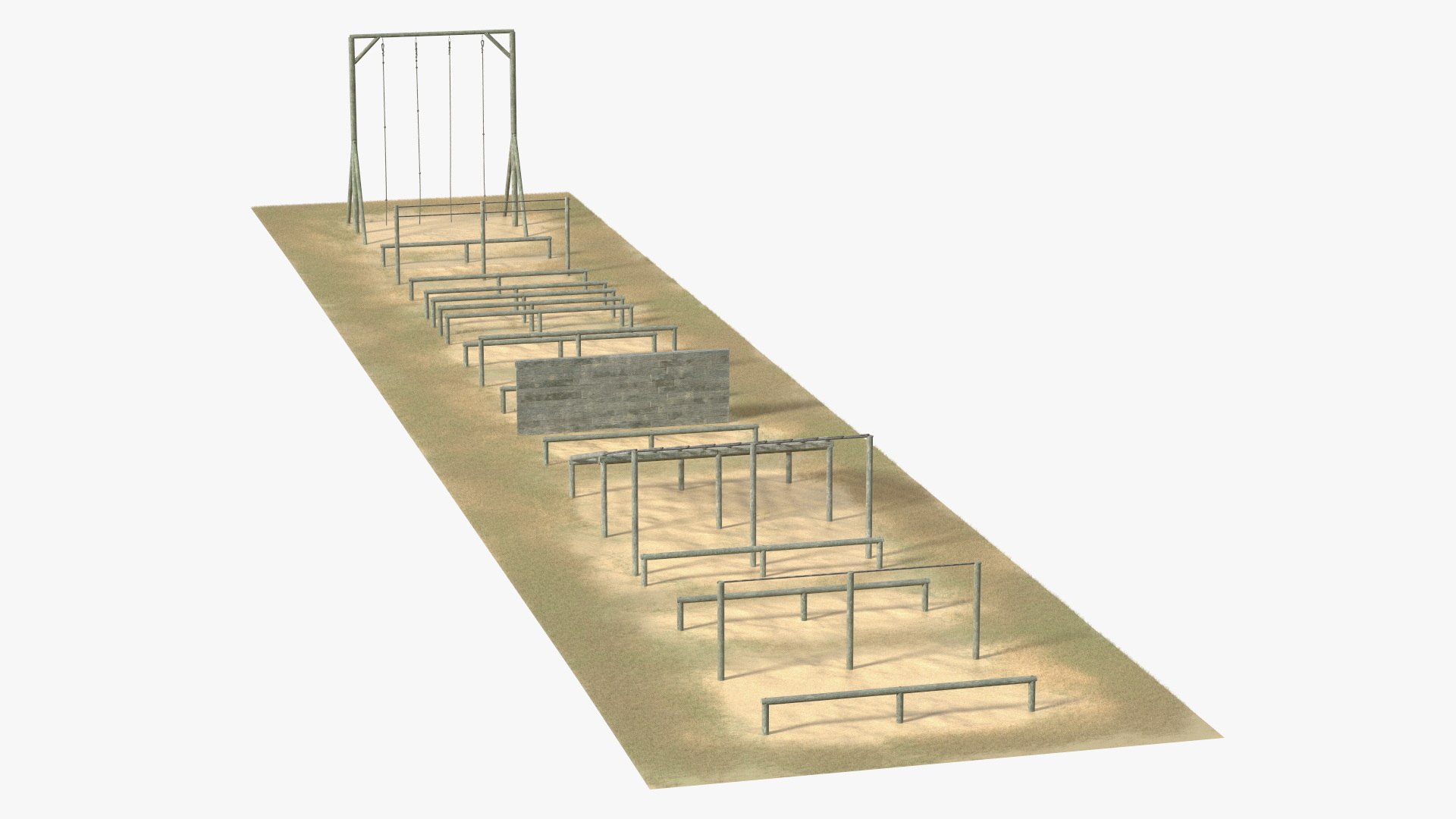 Military Obstacle Course Old Fur 3D - TurboSquid 2234703