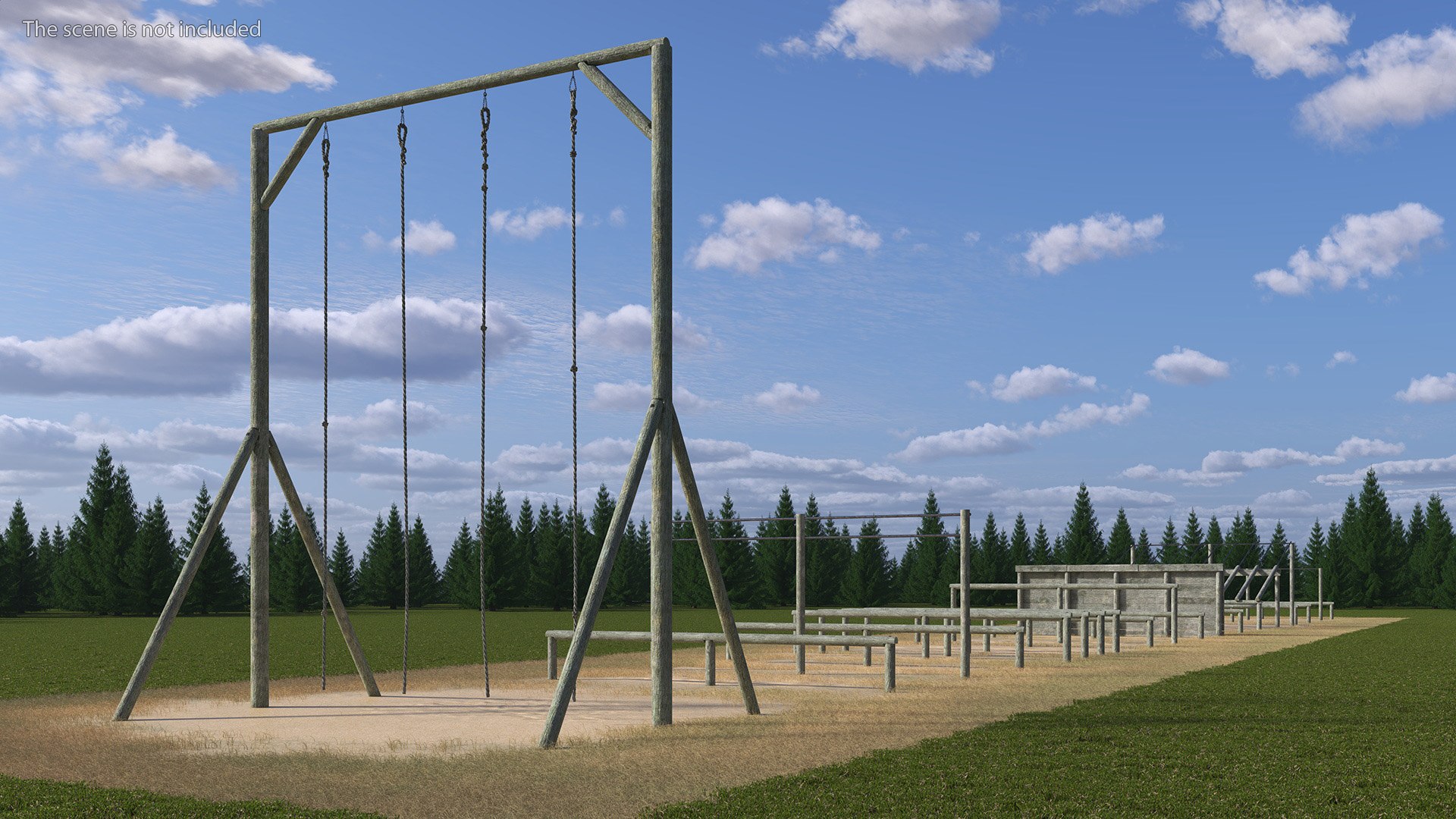 Military Obstacle Course Old Fur 3D - TurboSquid 2234703