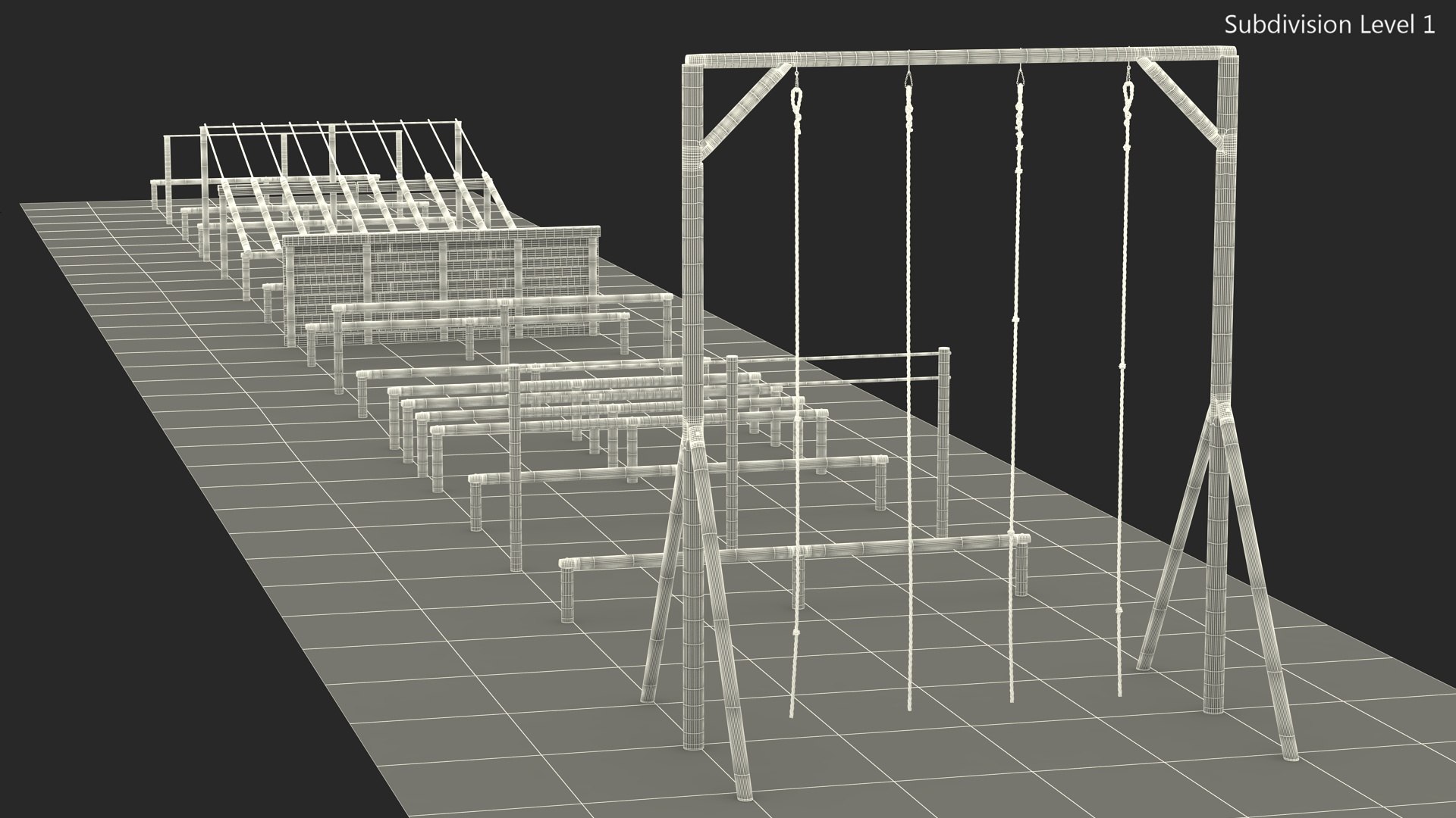 Military Obstacle Course Old Fur 3D - TurboSquid 2234703