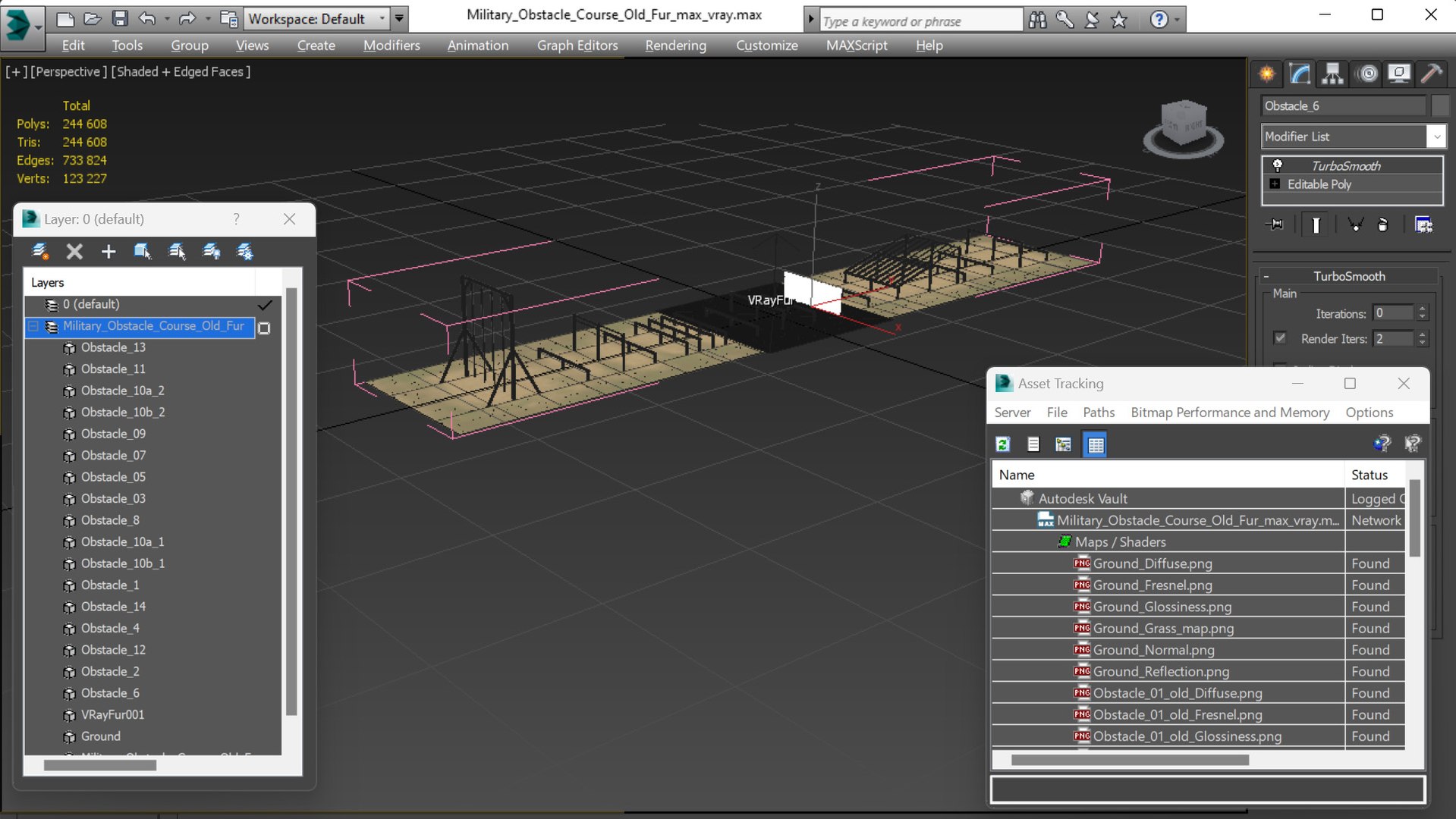 Military Obstacle Course Old Fur 3D - TurboSquid 2234703