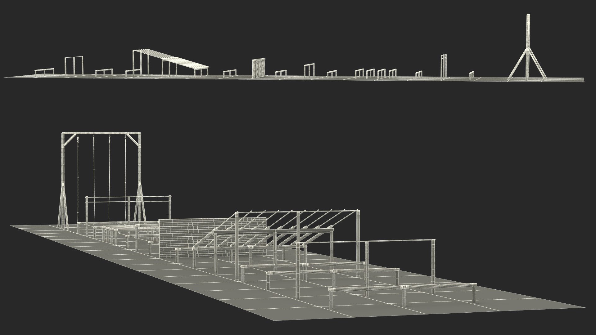 Military Obstacle Course Old Fur 3D - TurboSquid 2234703