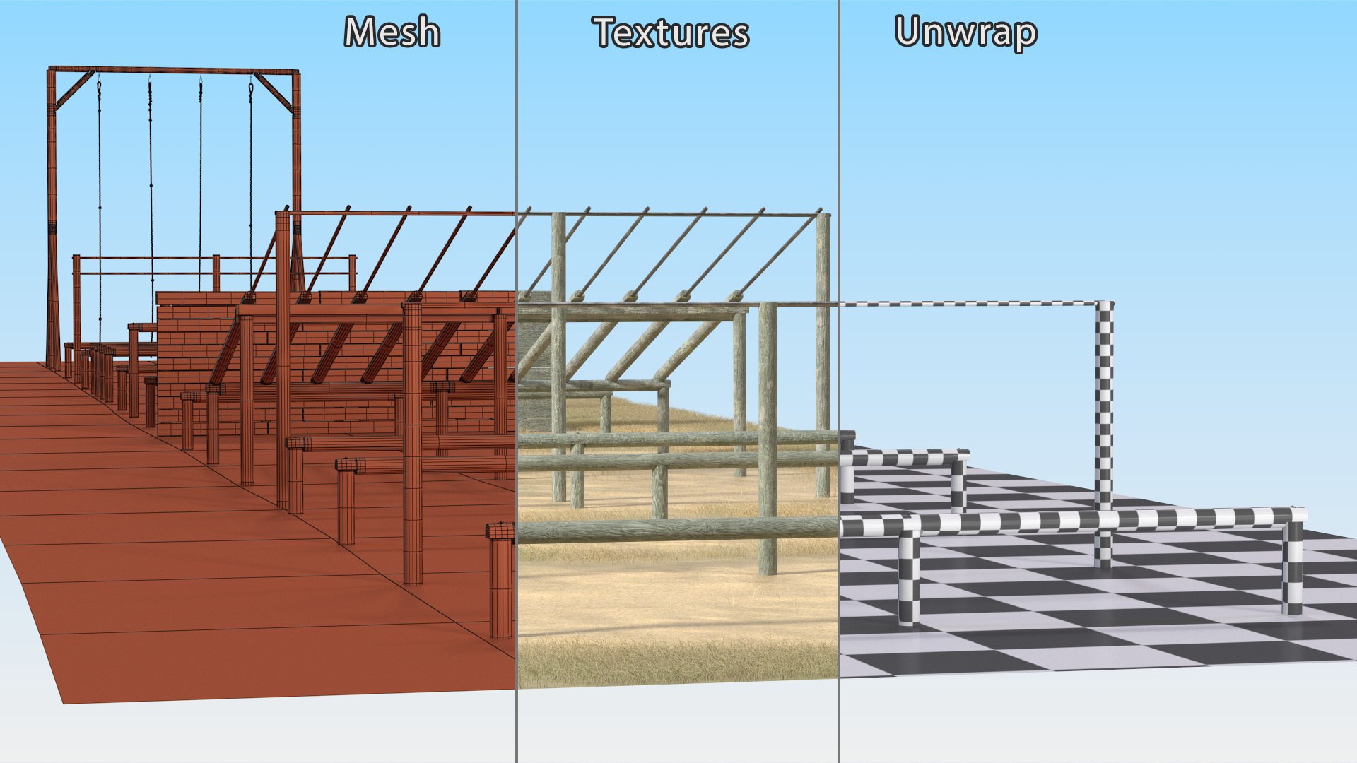 Military Obstacle Course Old Fur 3D - TurboSquid 2234703