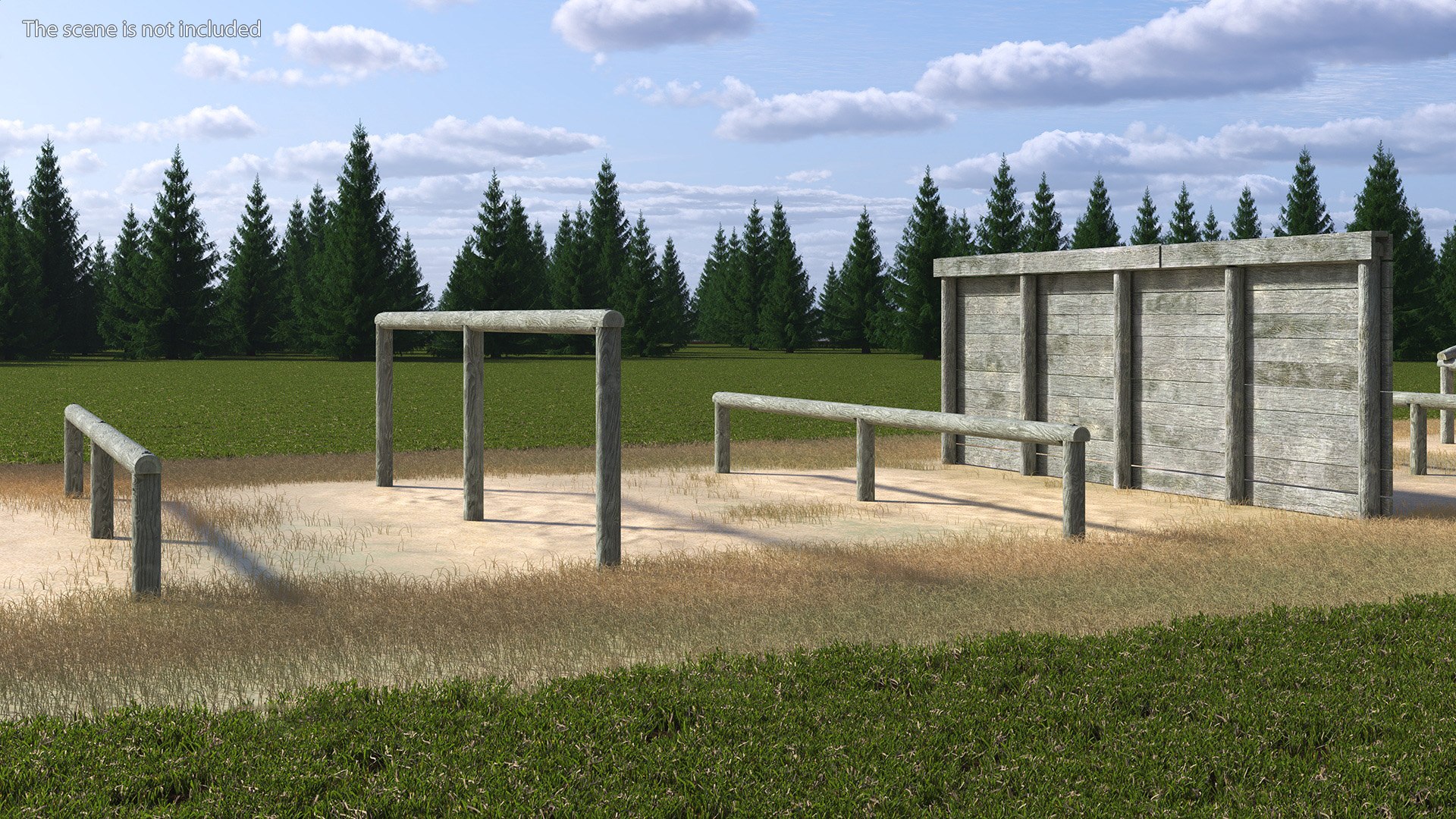 Military Obstacle Course Old Fur 3D - TurboSquid 2234703