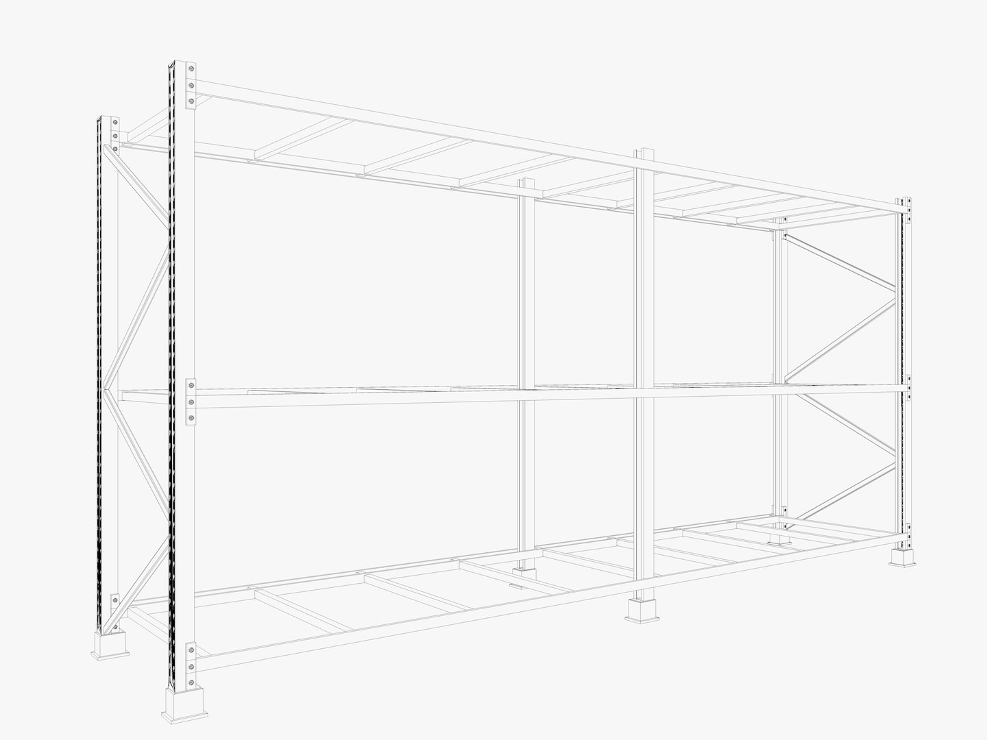 Pallet Jack And Racking 3D Model - TurboSquid 2426206