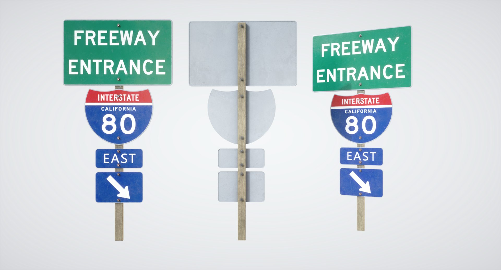 3D Lightwave Freeway Sign - TurboSquid 1277683