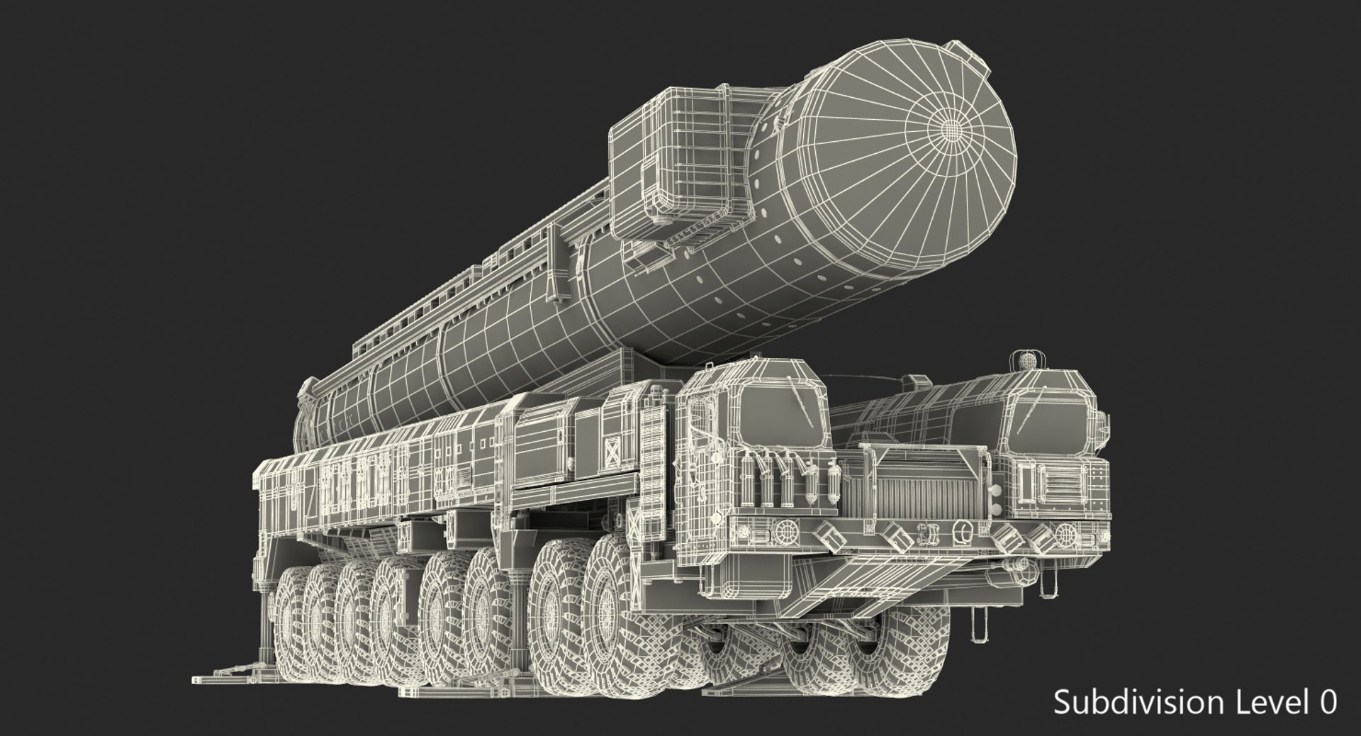 Transporter erector launcher rt-2pm model - TurboSquid 1236285