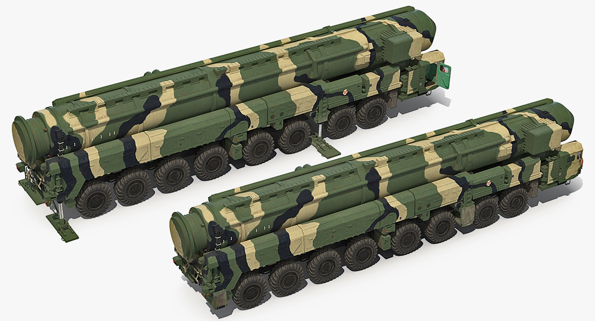 Transporter erector launcher rt-2pm model - TurboSquid 1236285