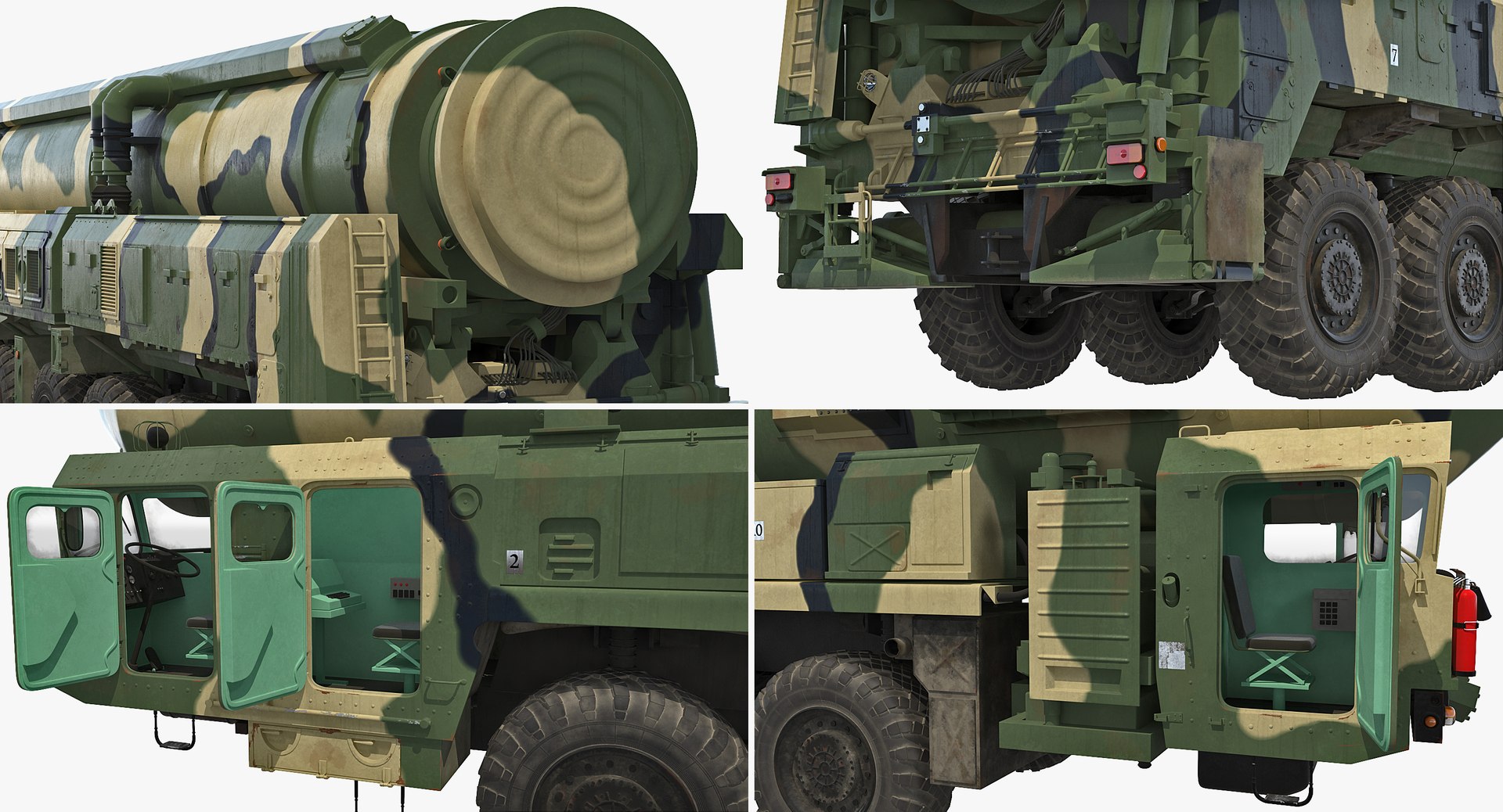 Transporter erector launcher rt-2pm model - TurboSquid 1236285