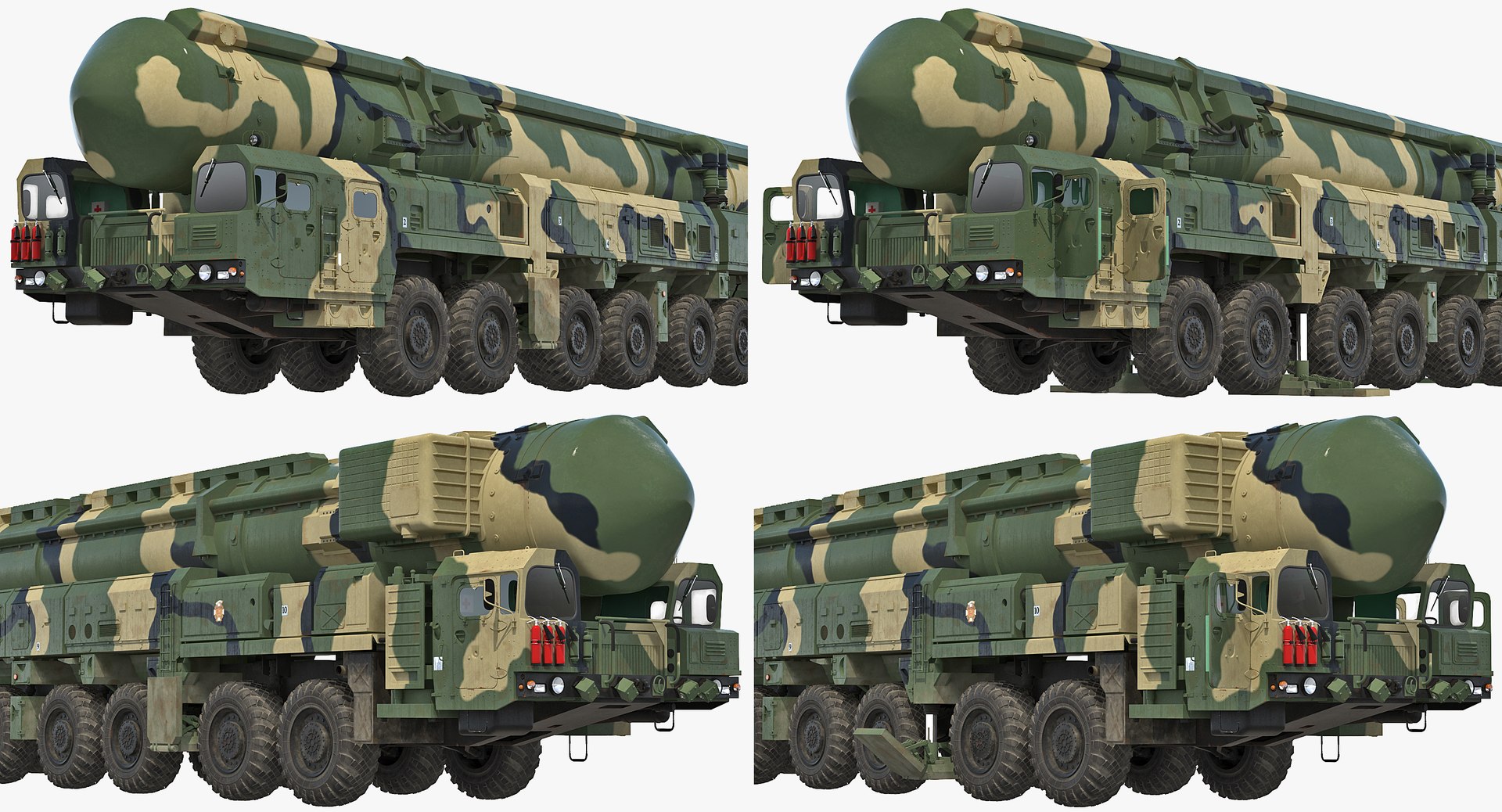 Transporter erector launcher rt-2pm model - TurboSquid 1236285