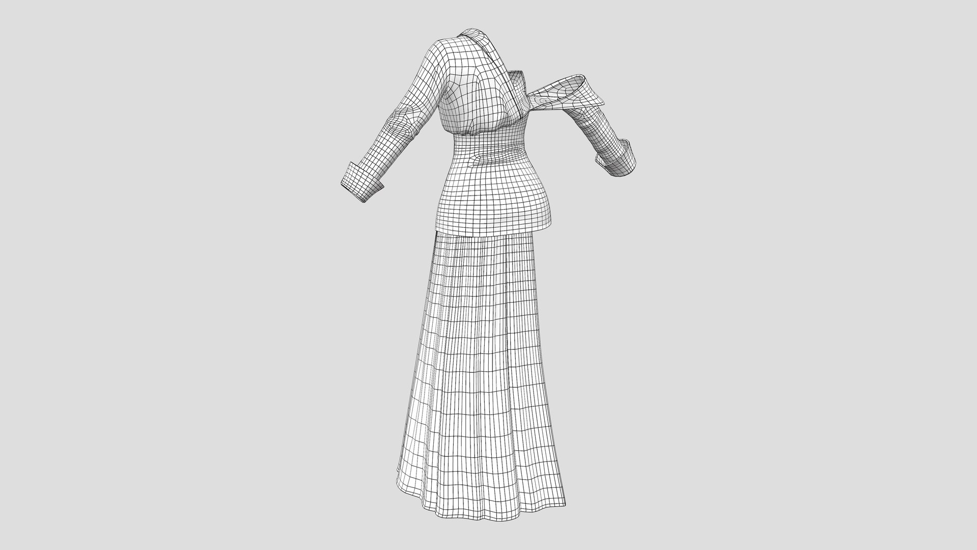 3D model Female Fashion Diva Outfit - TurboSquid 1949687