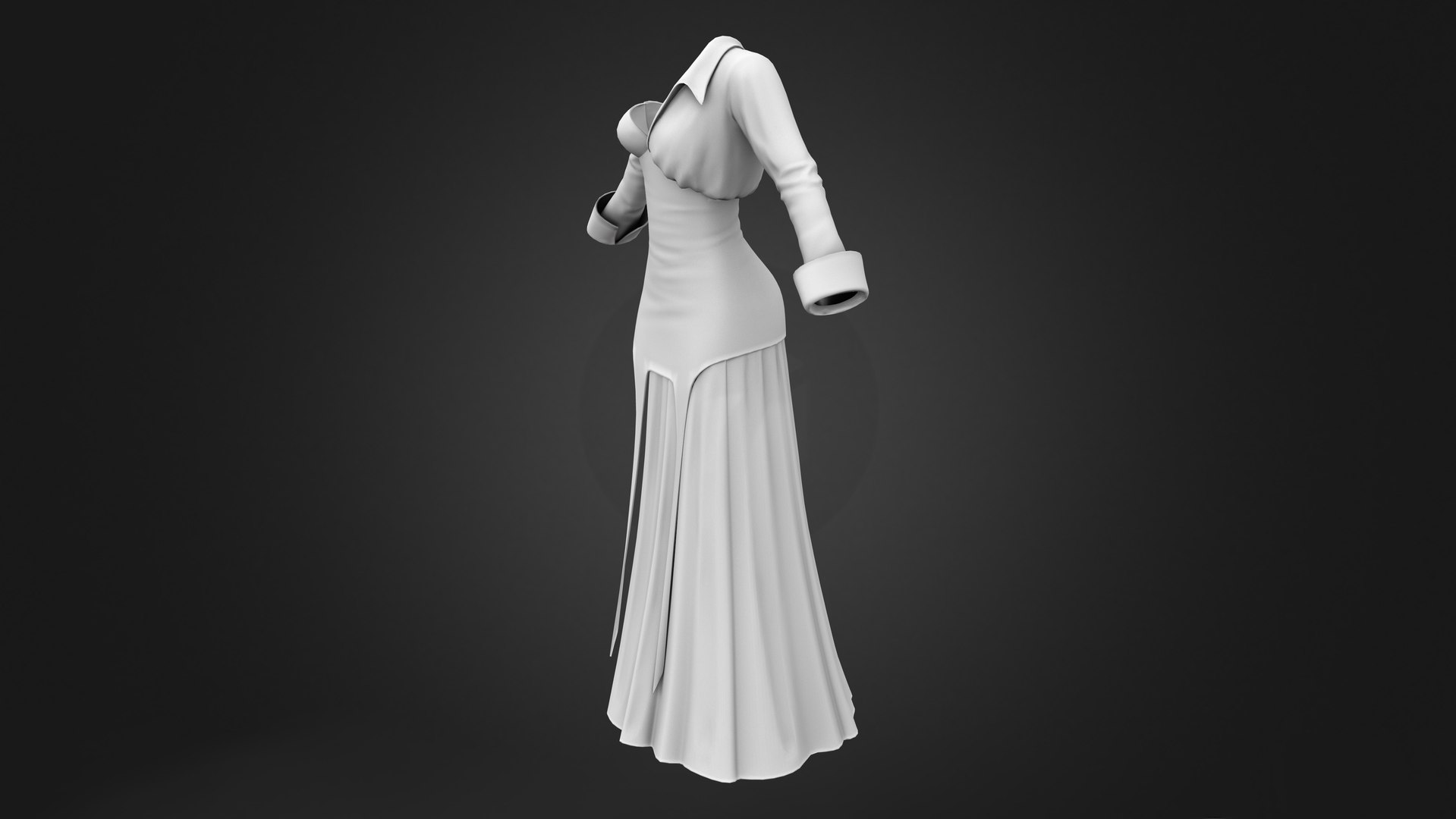 3D model Female Fashion Diva Outfit - TurboSquid 1949687