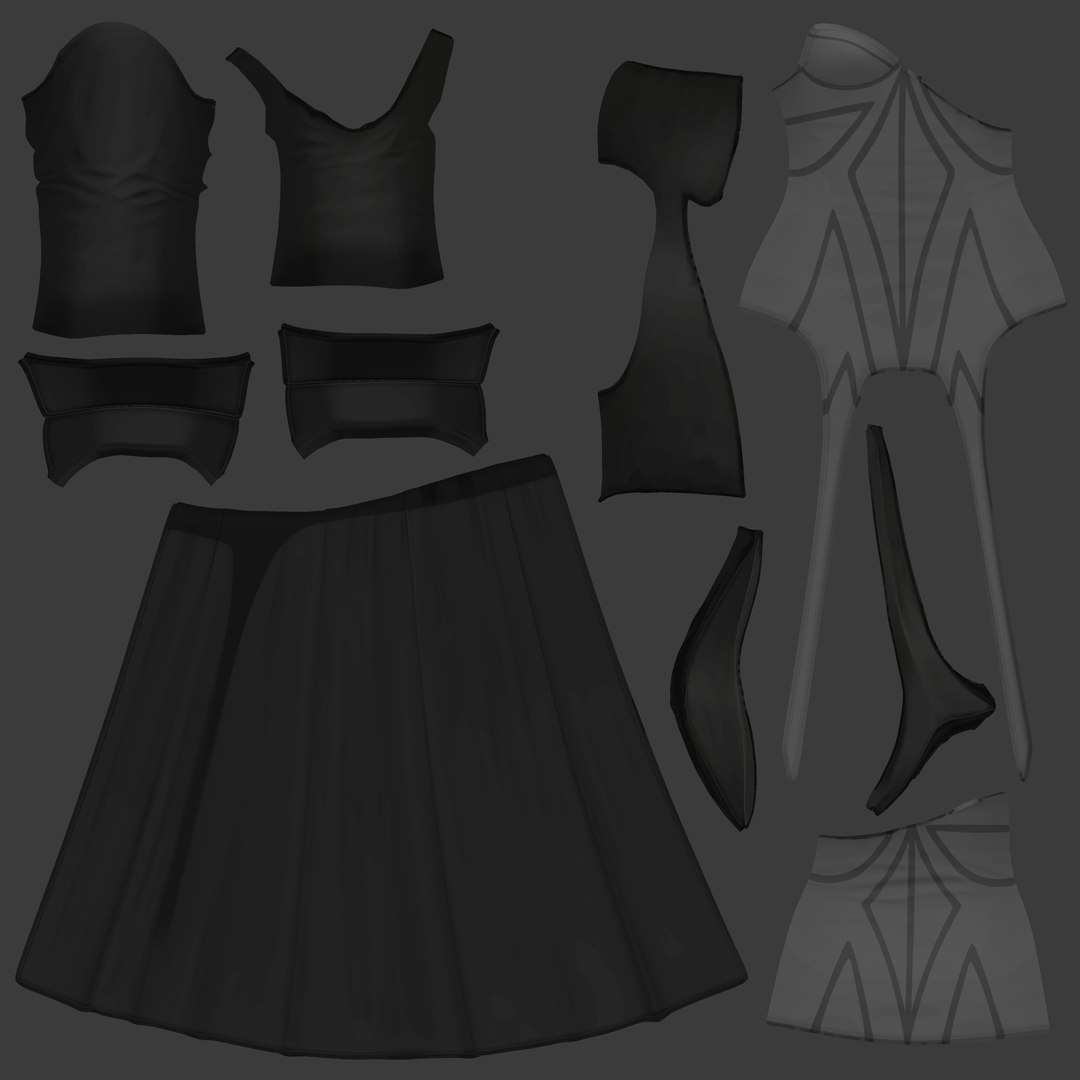 3D model Female Fashion Diva Outfit - TurboSquid 1949687