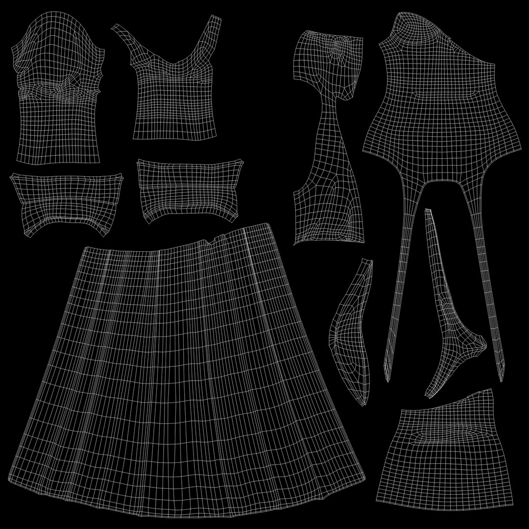 3D model Female Fashion Diva Outfit - TurboSquid 1949687