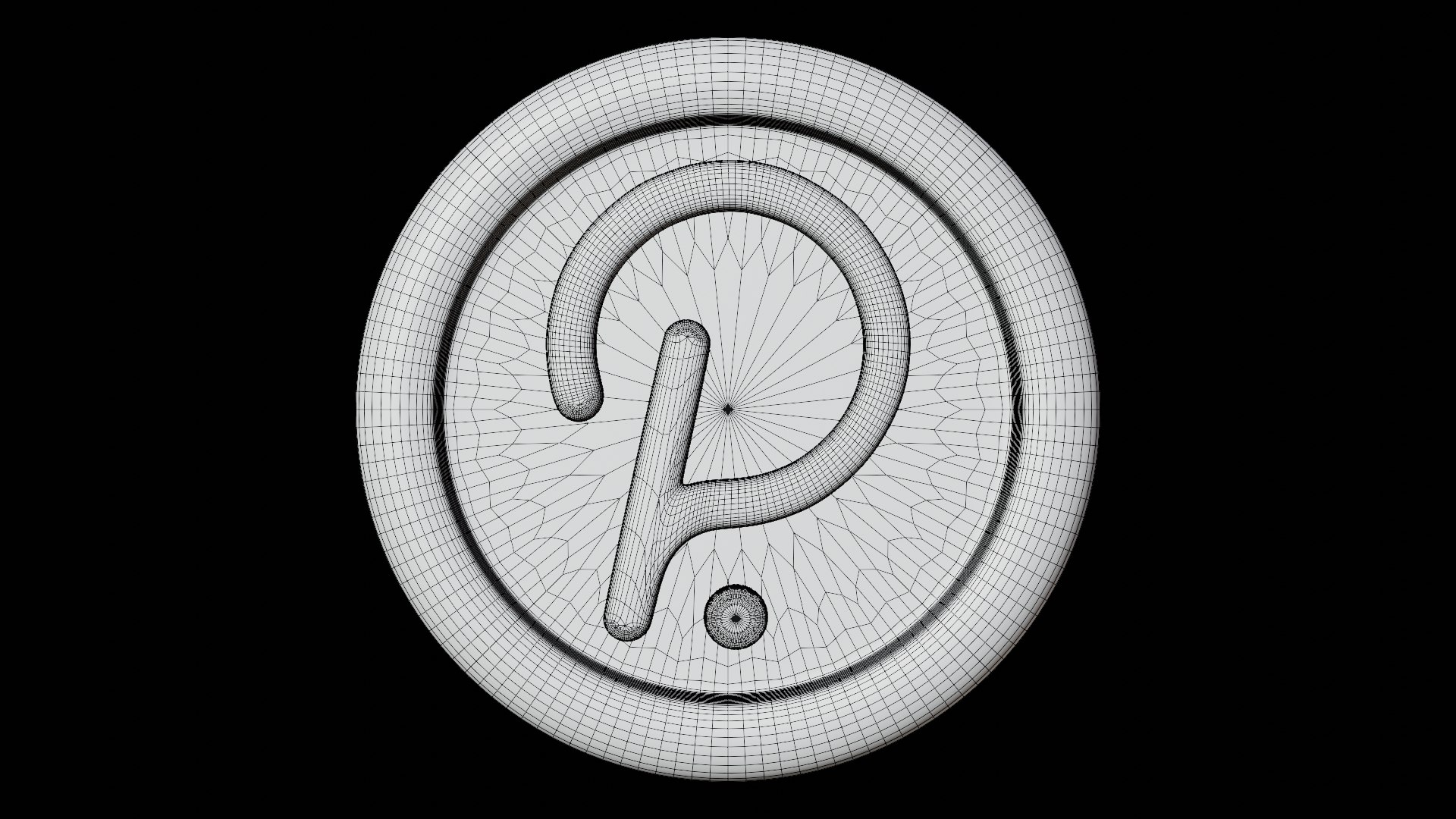 Polkadot Or DOT Silver Coin Model With Cartoon Style 3D Model ...