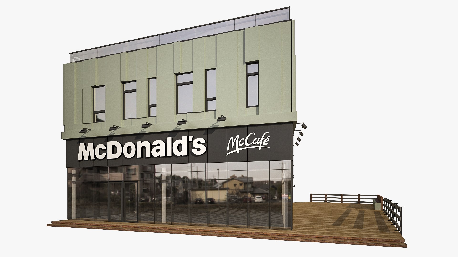 3D Model Mcdonald S Restaurant - TurboSquid 1700733