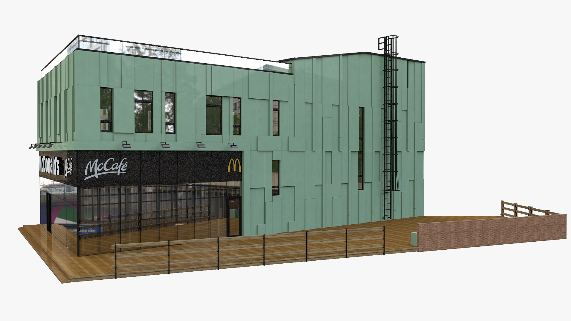 3D Model Mcdonald S Restaurant - TurboSquid 1700733
