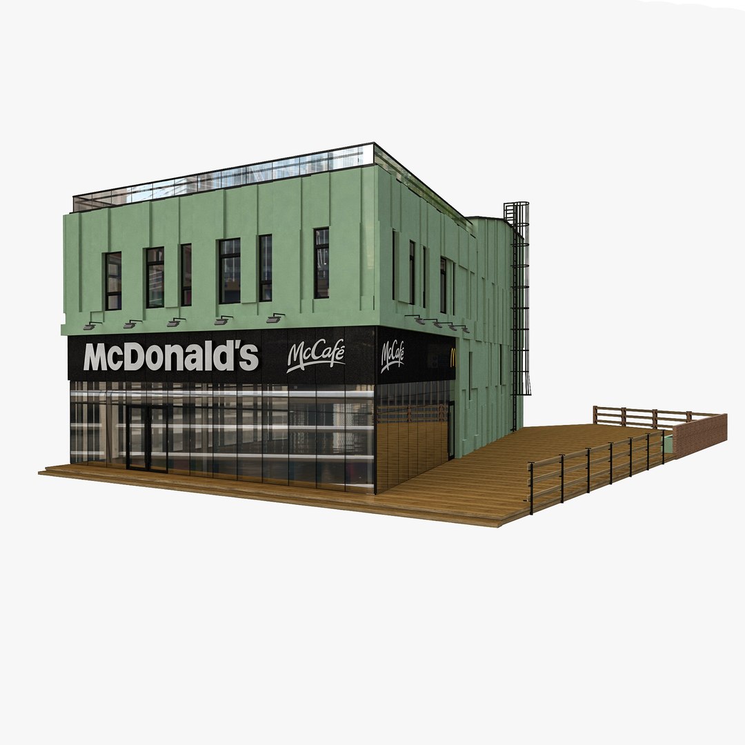 3D Model Mcdonald S Restaurant - TurboSquid 1700733