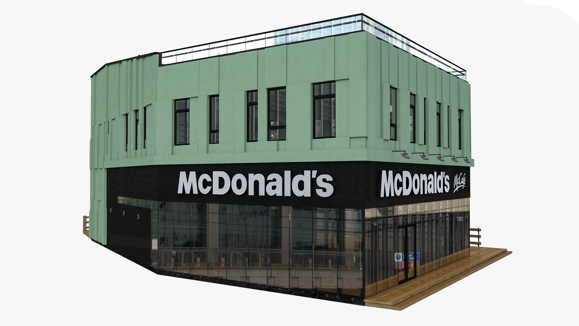 3D Model Mcdonald S Restaurant - TurboSquid 1700733