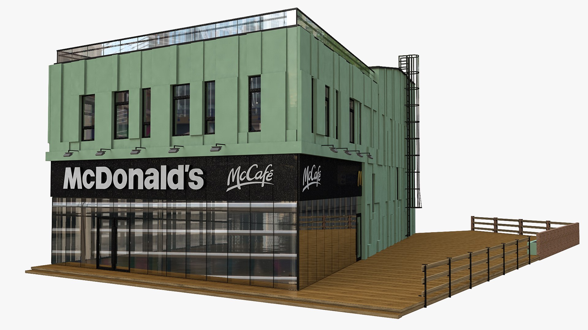 3D Model Mcdonald S Restaurant - TurboSquid 1700733